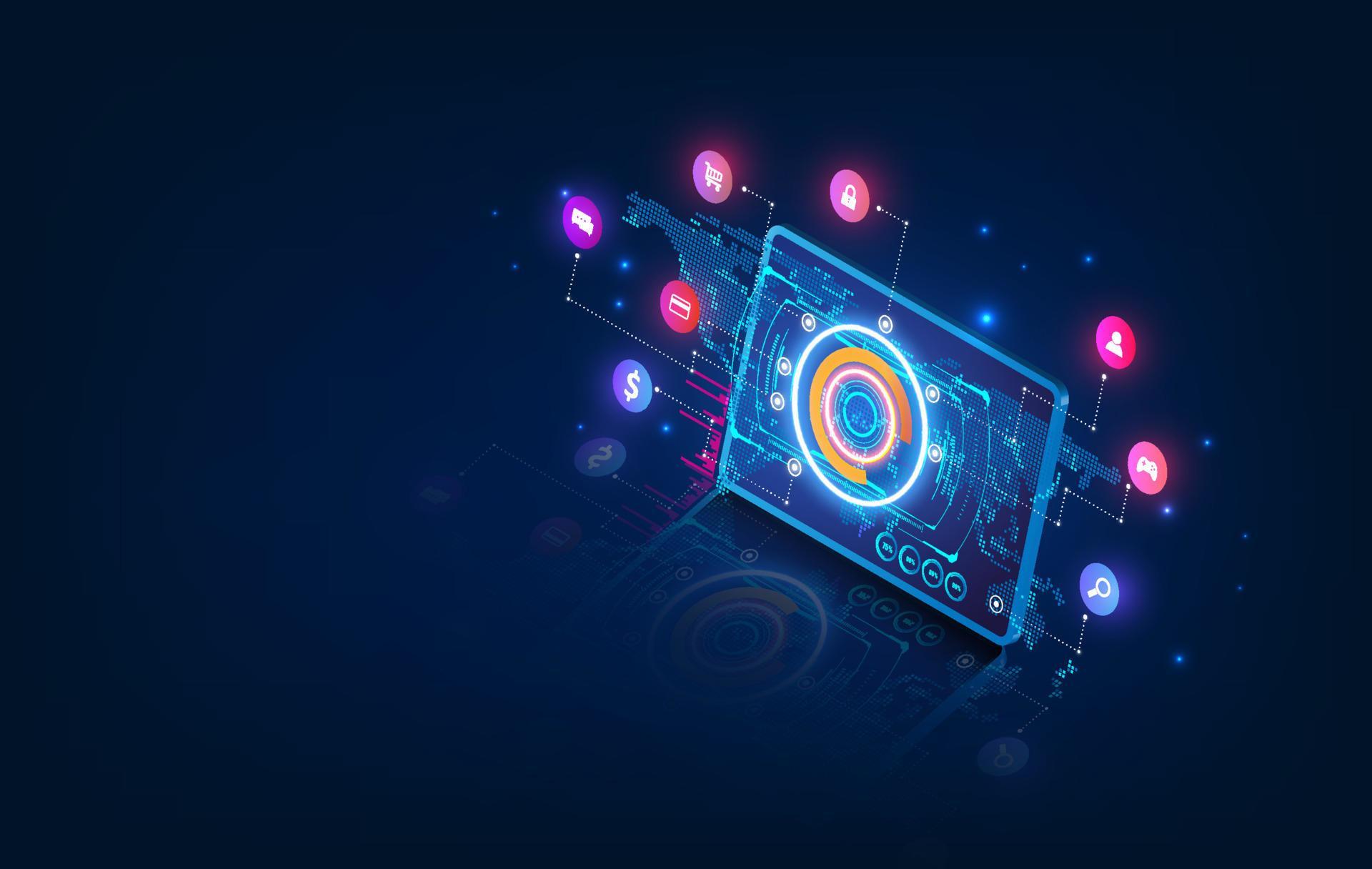 IOT isometric concept. mobile app of smart home controls Internet of ...