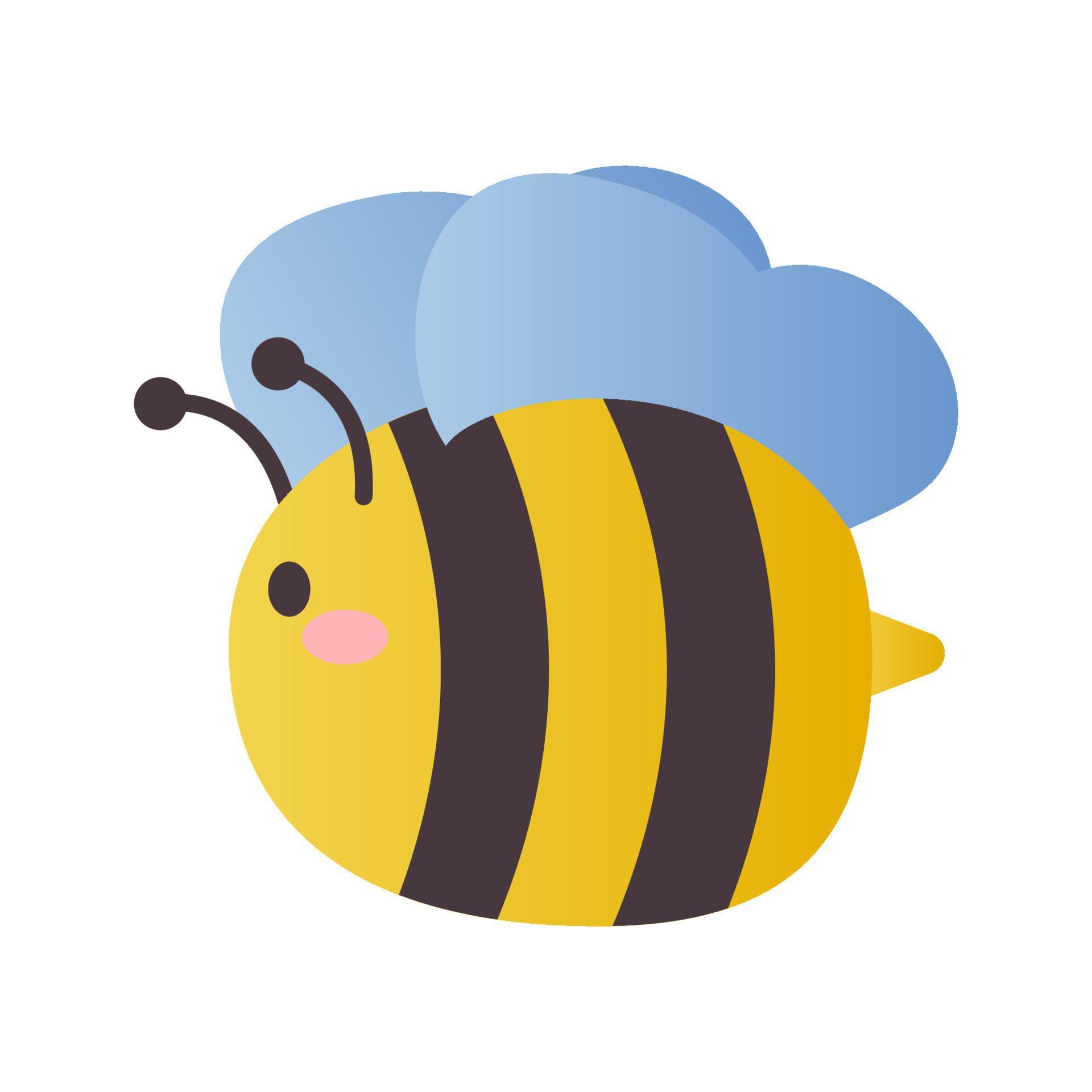 Insect Cute Bee Cartoon Vector Illustration Isolated Object 6363789