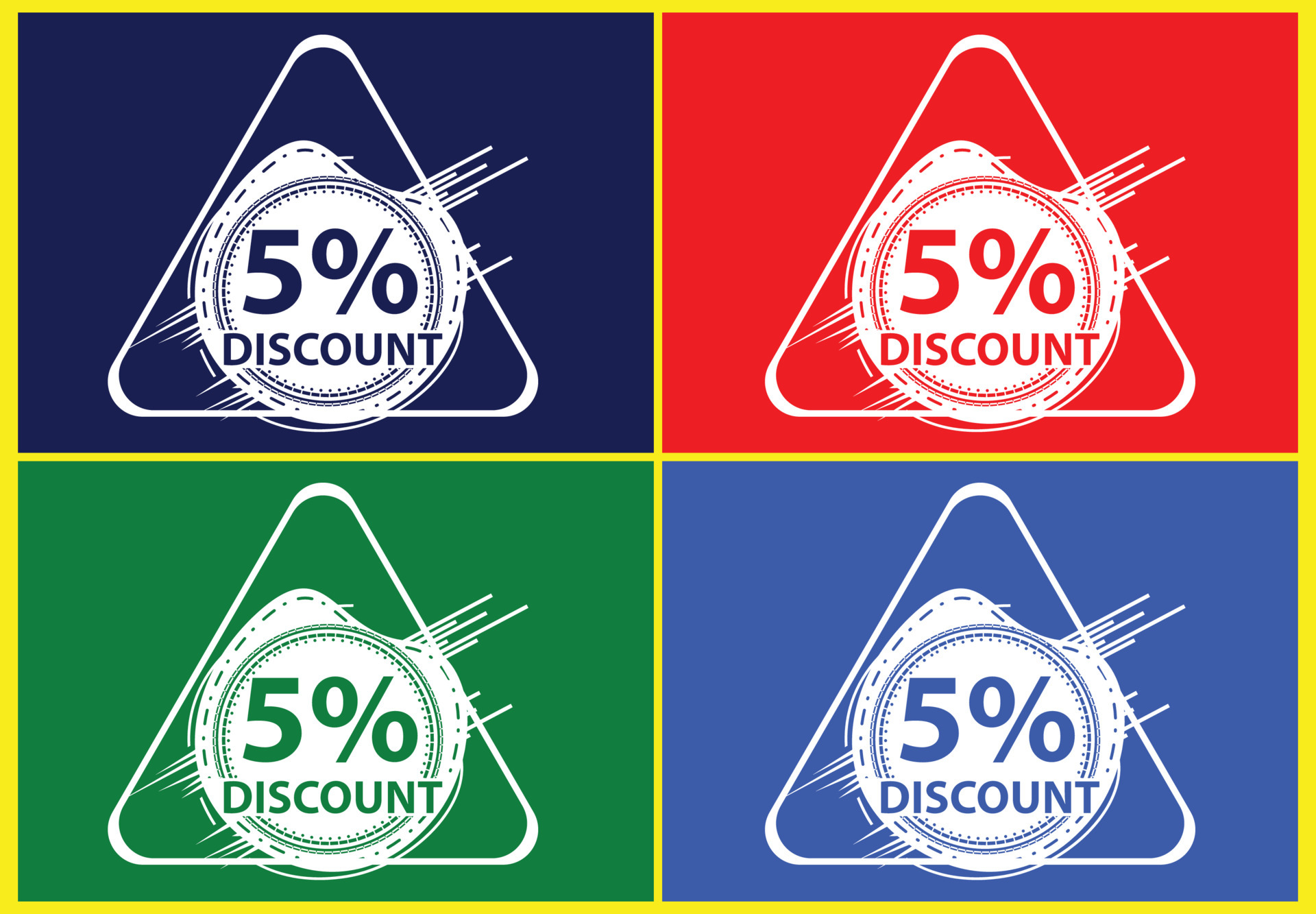 5 Percent Discount New Offer Logo And Icon Design Template 6371130