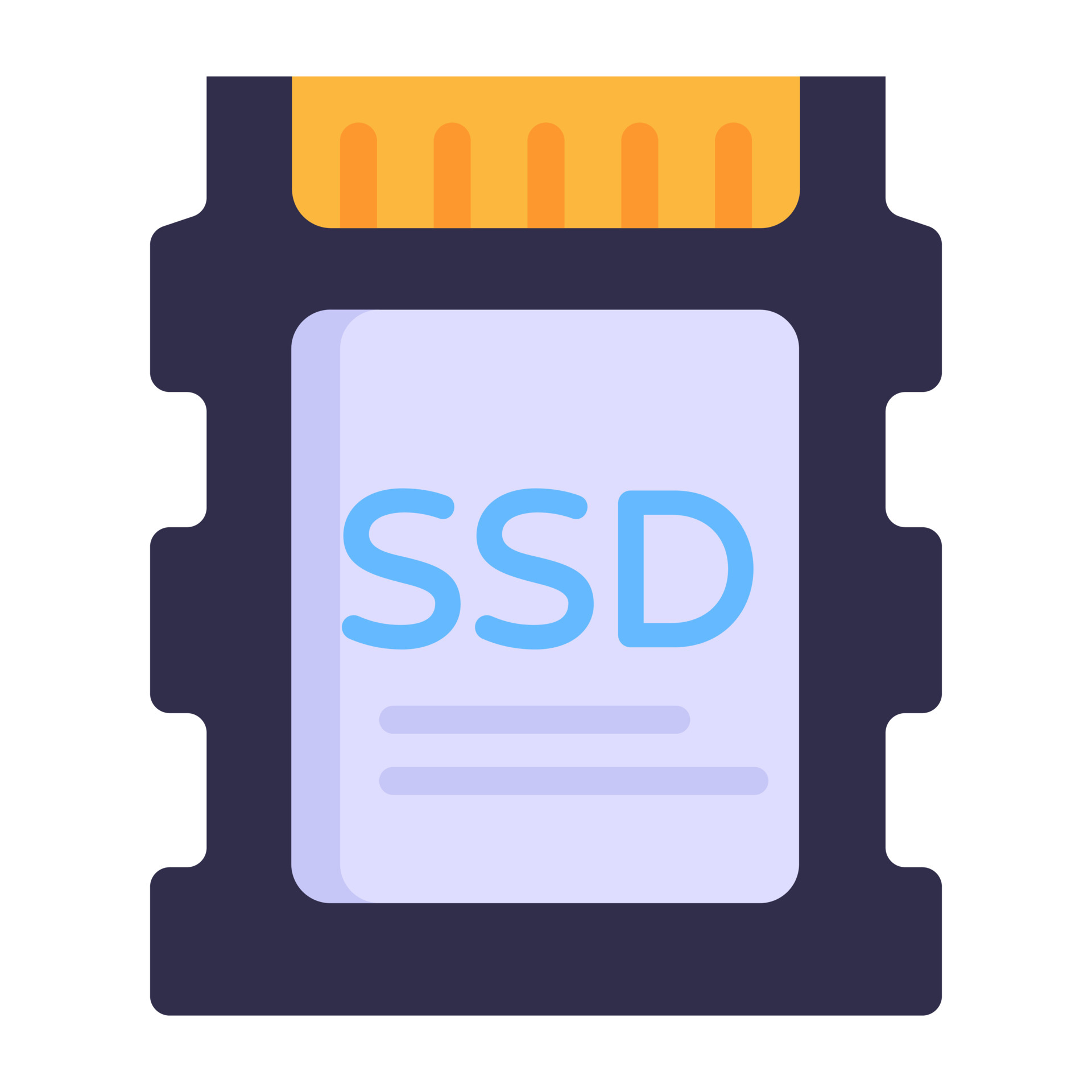 A trendy flat icon of SSD storage 6372866 Vector Art at Vecteezy