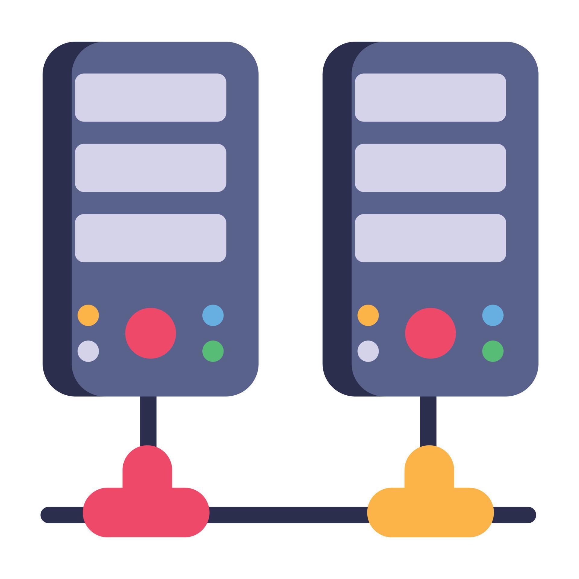Modern flat style icon of server hosting, editable vector 6372918 ...