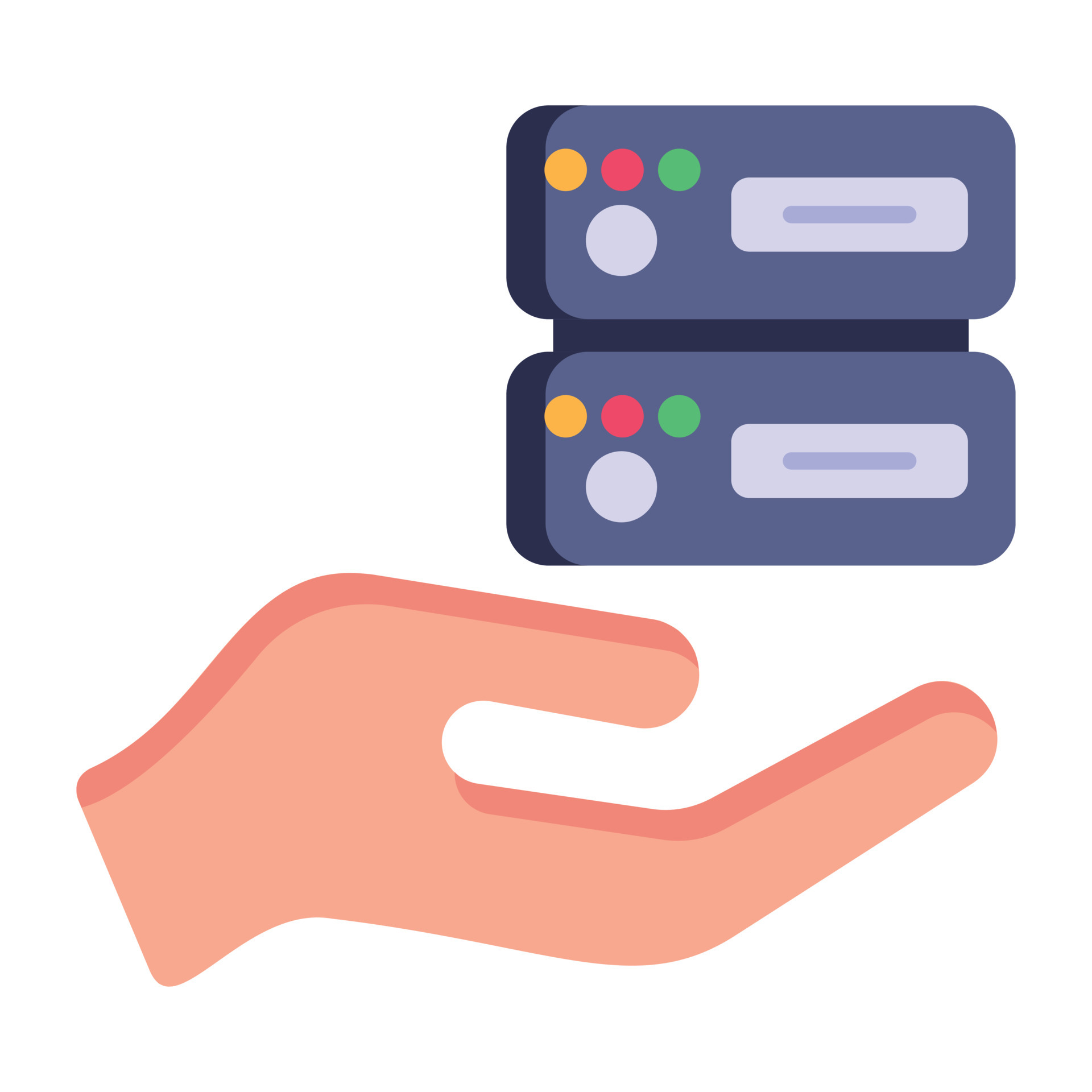 Modern flat style icon of server hosting, editable vector 6375030 ...