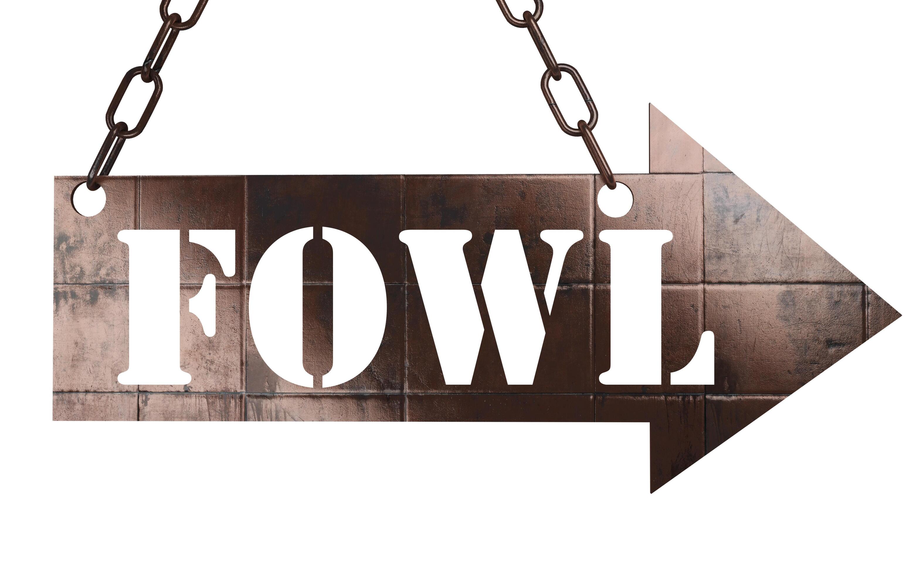 Fowl Word On Metal Pointer 6385498 Stock Photo At Vecteezy fowl-word-on-metal-pointer-6385498-stock-photo-at-vecteezy