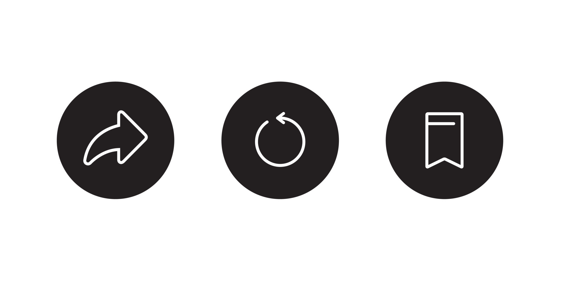 Share, Reload, and Save Button Icon Vector in Circle Shape 6388918 ... Share, Reload, and Save Button Icon Vector in Circle Shape 6388918 ...