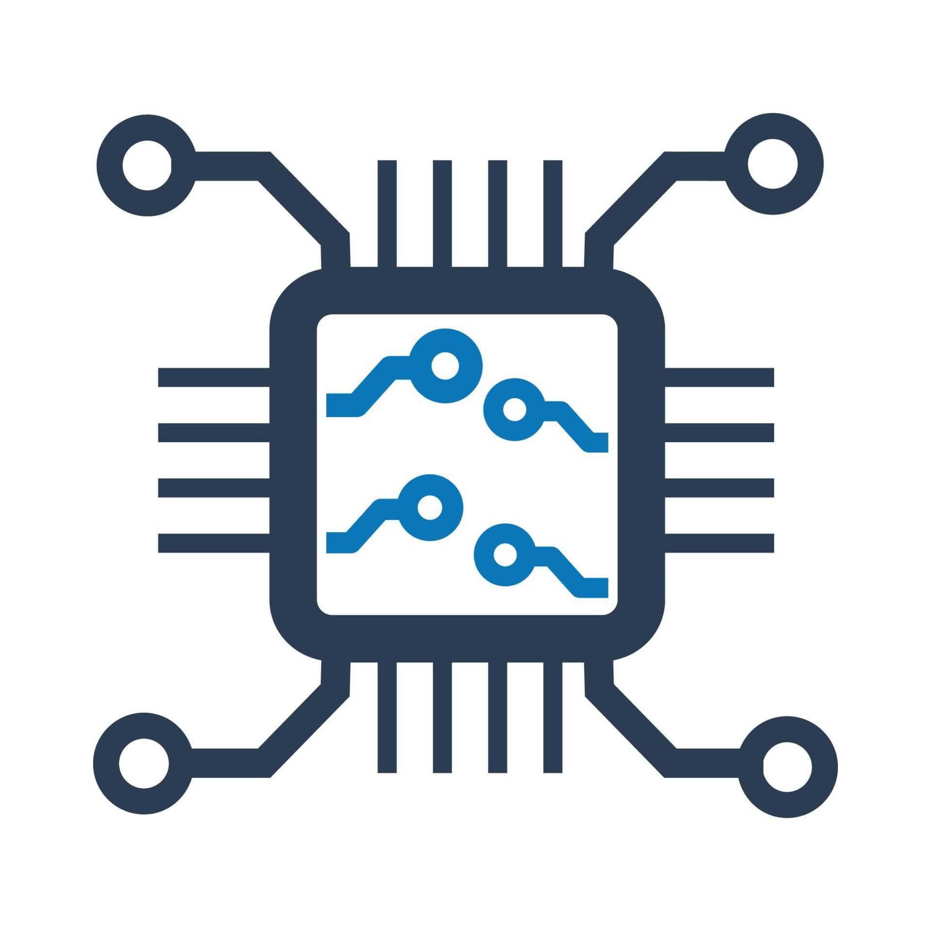 Computer microprocessor icon 6389829 Vector Art at Vecteezy