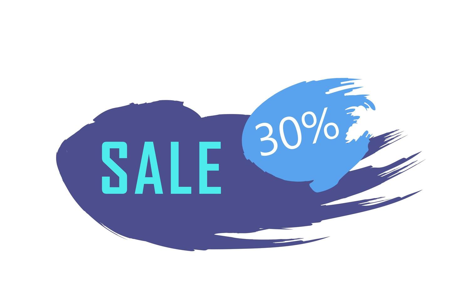 Paint Smear Web Banner Business Card 30 Percent OFF Template Vector paint-smear-web-banner-business-card-30-percent-off-template-vector