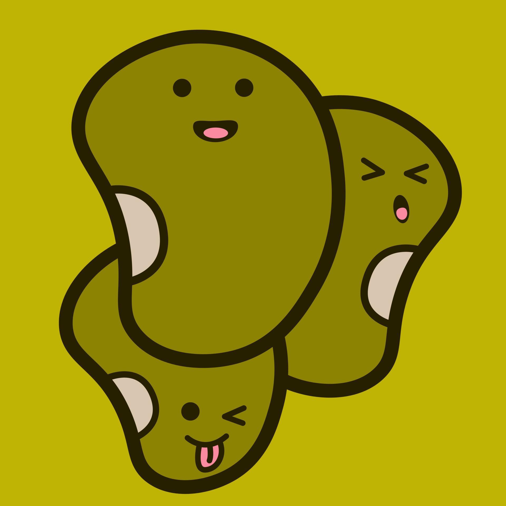 Illustration Vector Graphic Cartoon Character Of Mung Beans In Kawaii Doodle Style Suitable For