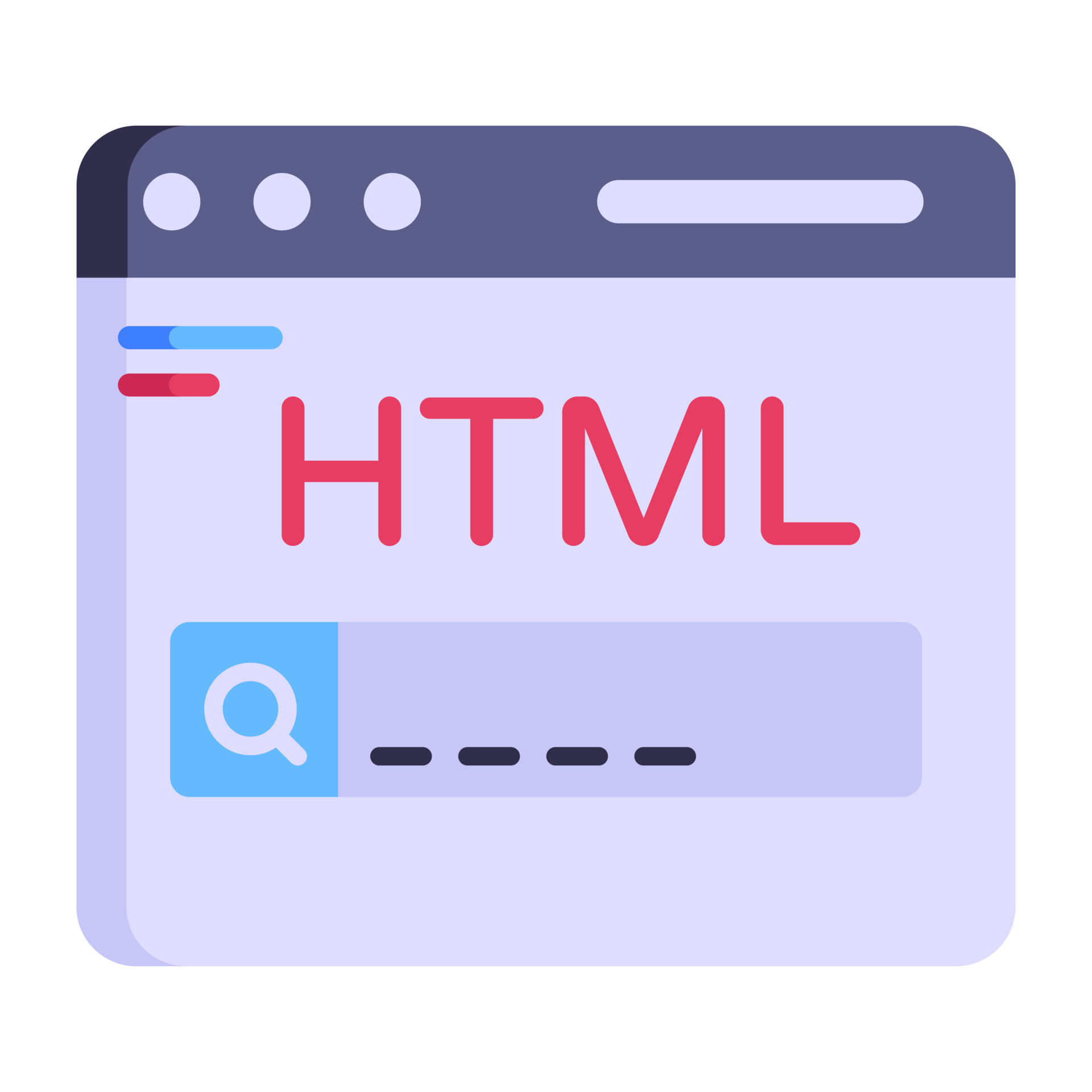 Website Development Coding Flat Icon Of Html Language 6402493 Vector Art At Vecteezy