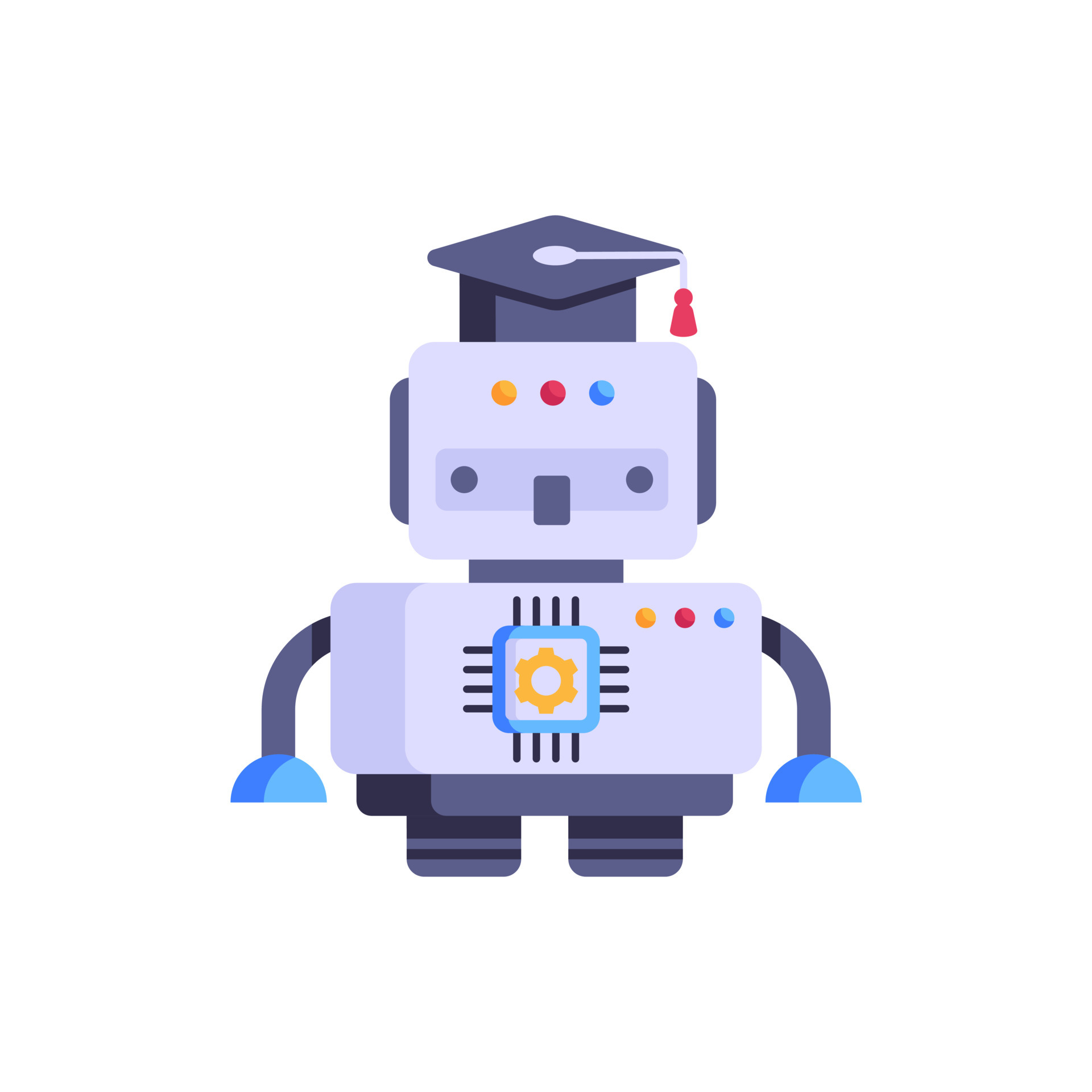 A well-designed flat icon of robot 6403670 Vector Art at Vecteezy