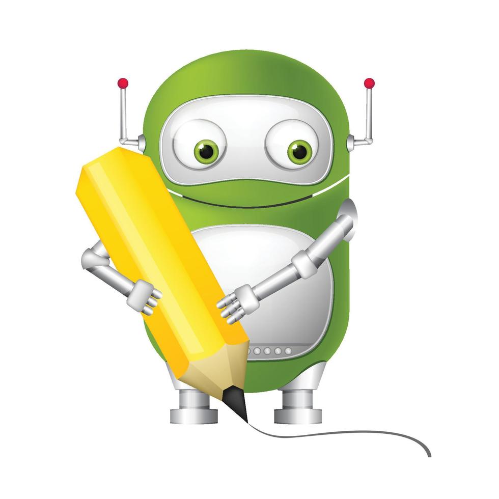 Cute chat bot cartoon, conversation robot 6403850 Vector Art at Vecteezy