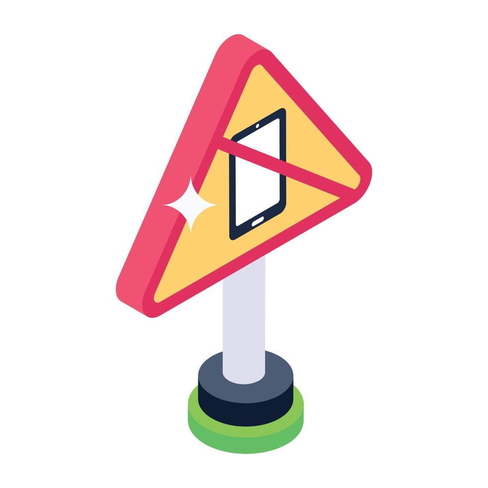 Mobile warning isometric design icon 6404680 Vector Art at Vecteezy Mobile warning isometric design icon 6404680 Vector Art at Vecteezy