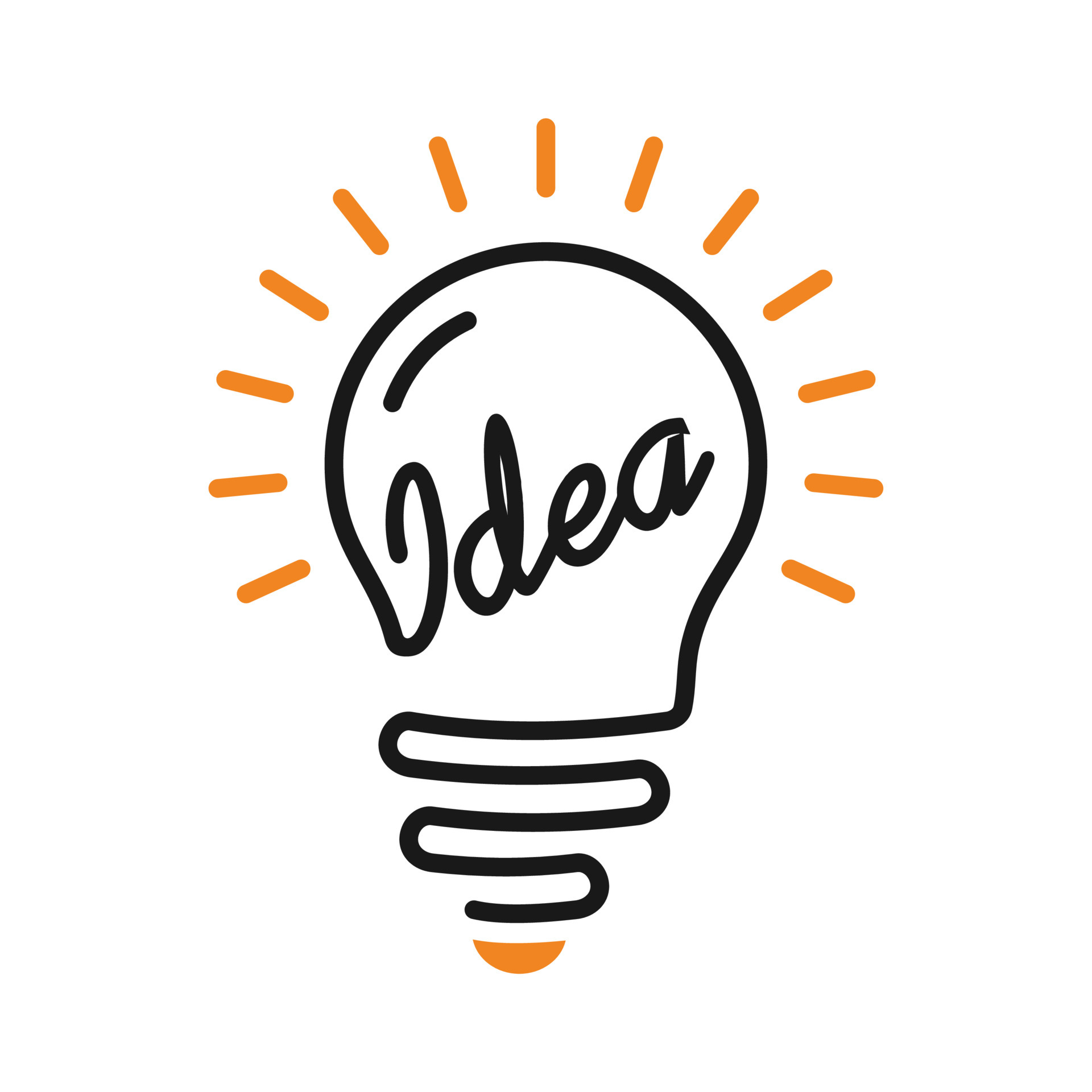 Idea Light Bulb Logo Idea Light Bulb Logo