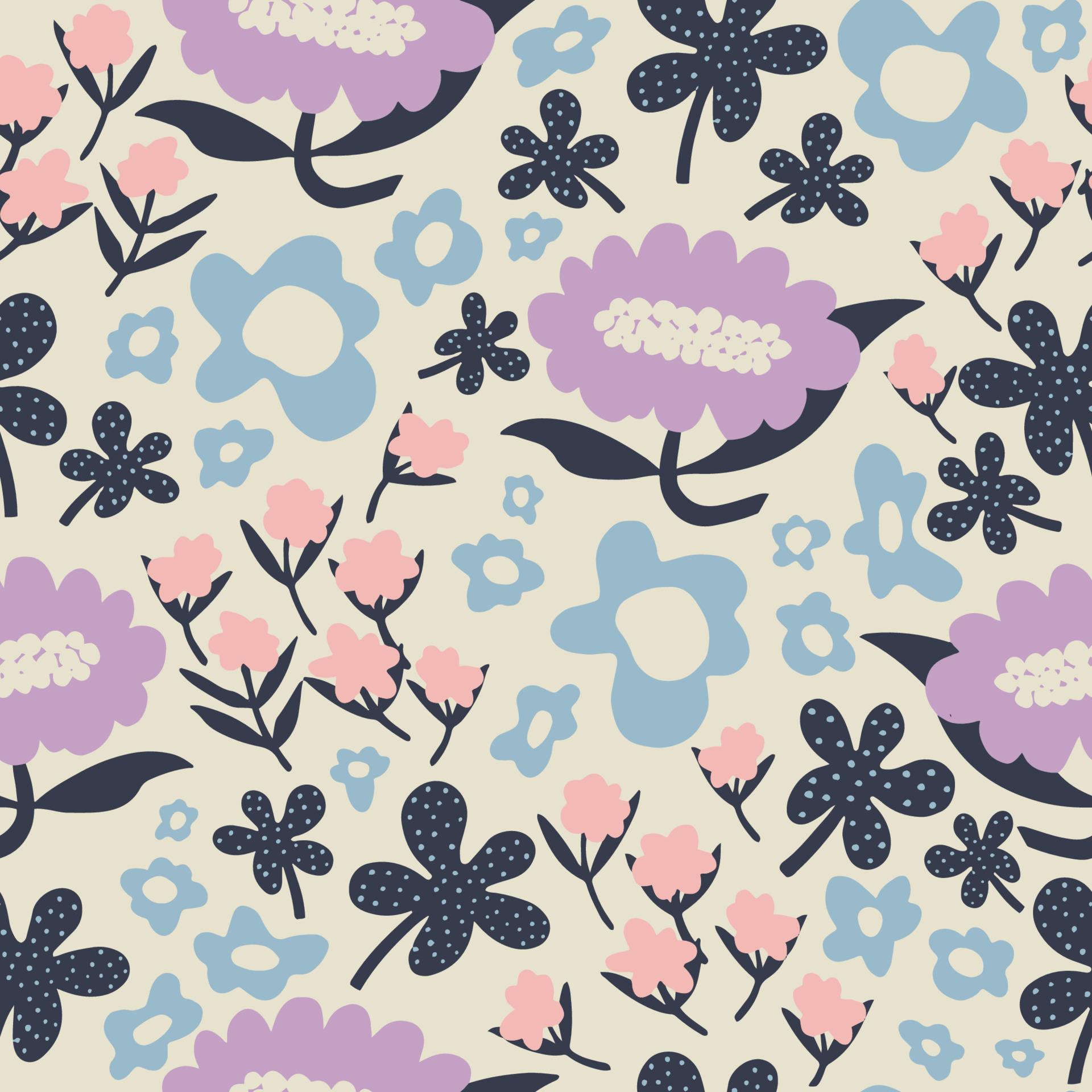 Spring Seamless Pattern Vector Art, Icons, and Graphics for Free Download