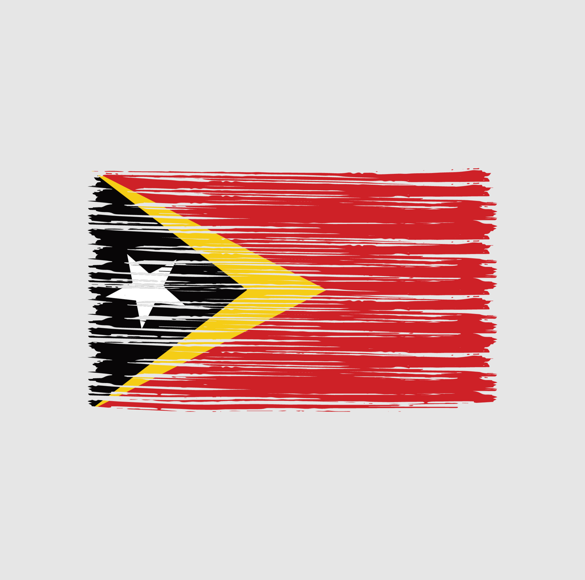 Timor Leste Flag Brush 6414352 Vector Art at Vecteezy