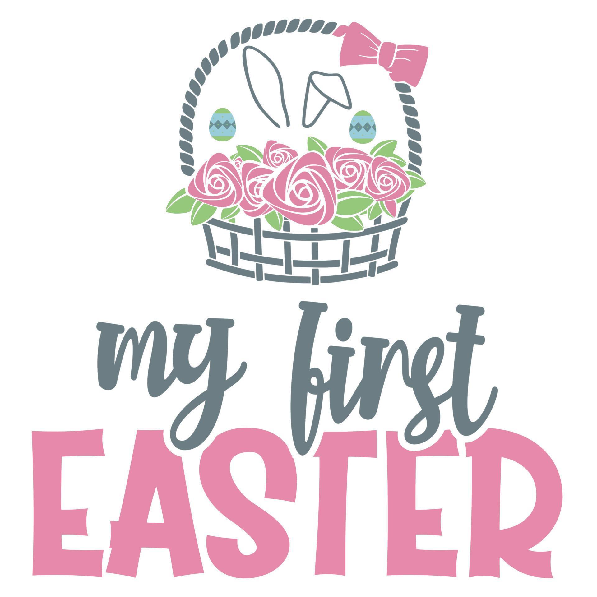 my first easter 6428357 Vector Art at Vecteezy