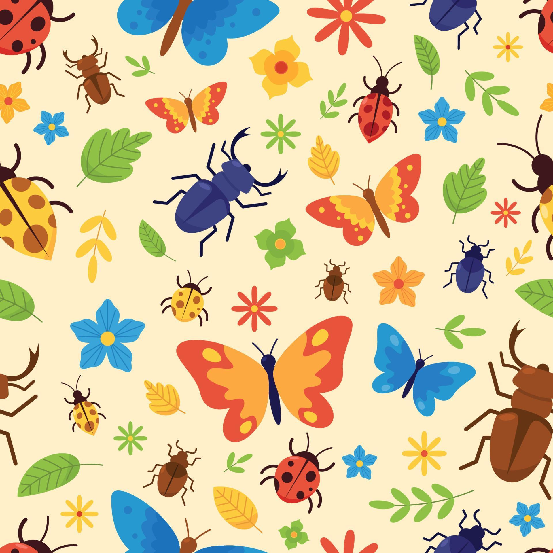 Spring Bugs and Insects 6429353 Vector Art at Vecteezy