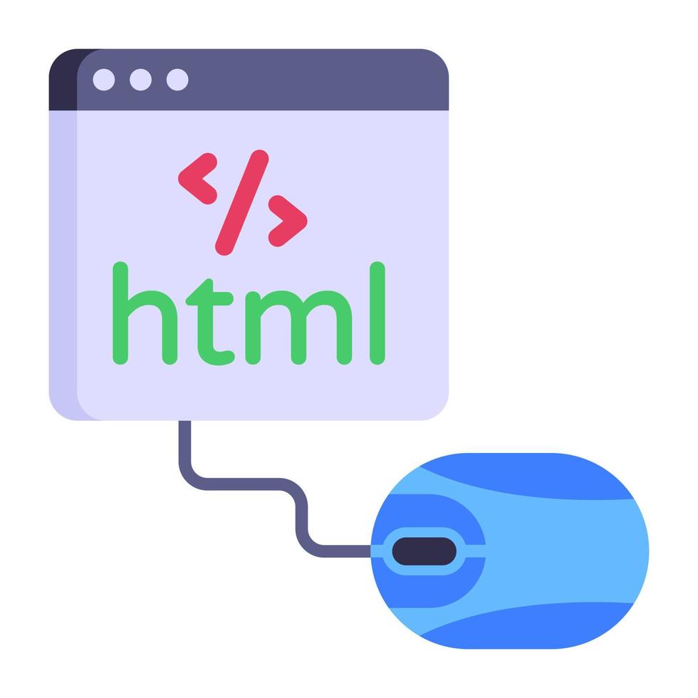 Flat code programming icon in editable design 6430291 Vector Art at ...