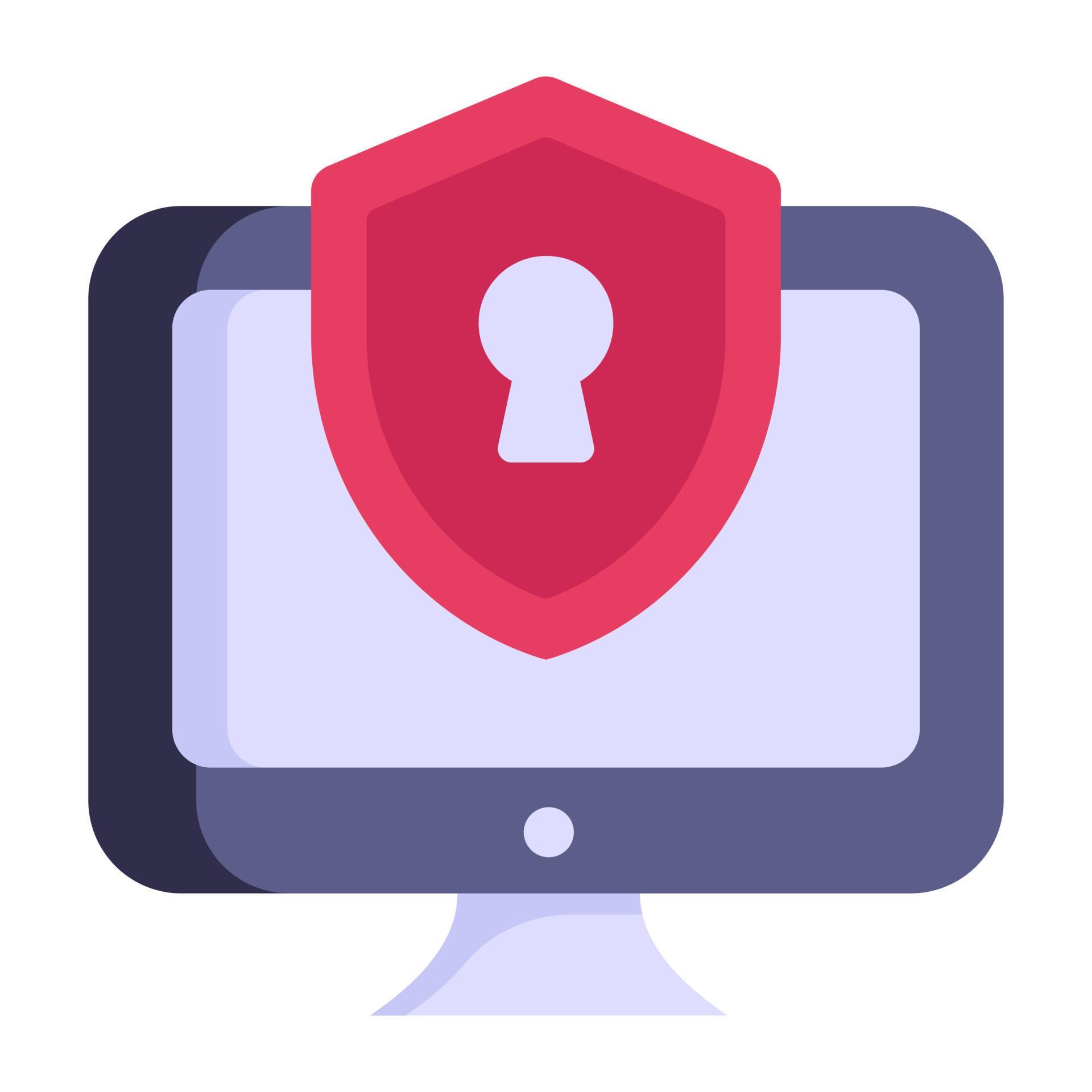 Icon of computer security flat design 6430517 Vector Art at Vecteezy