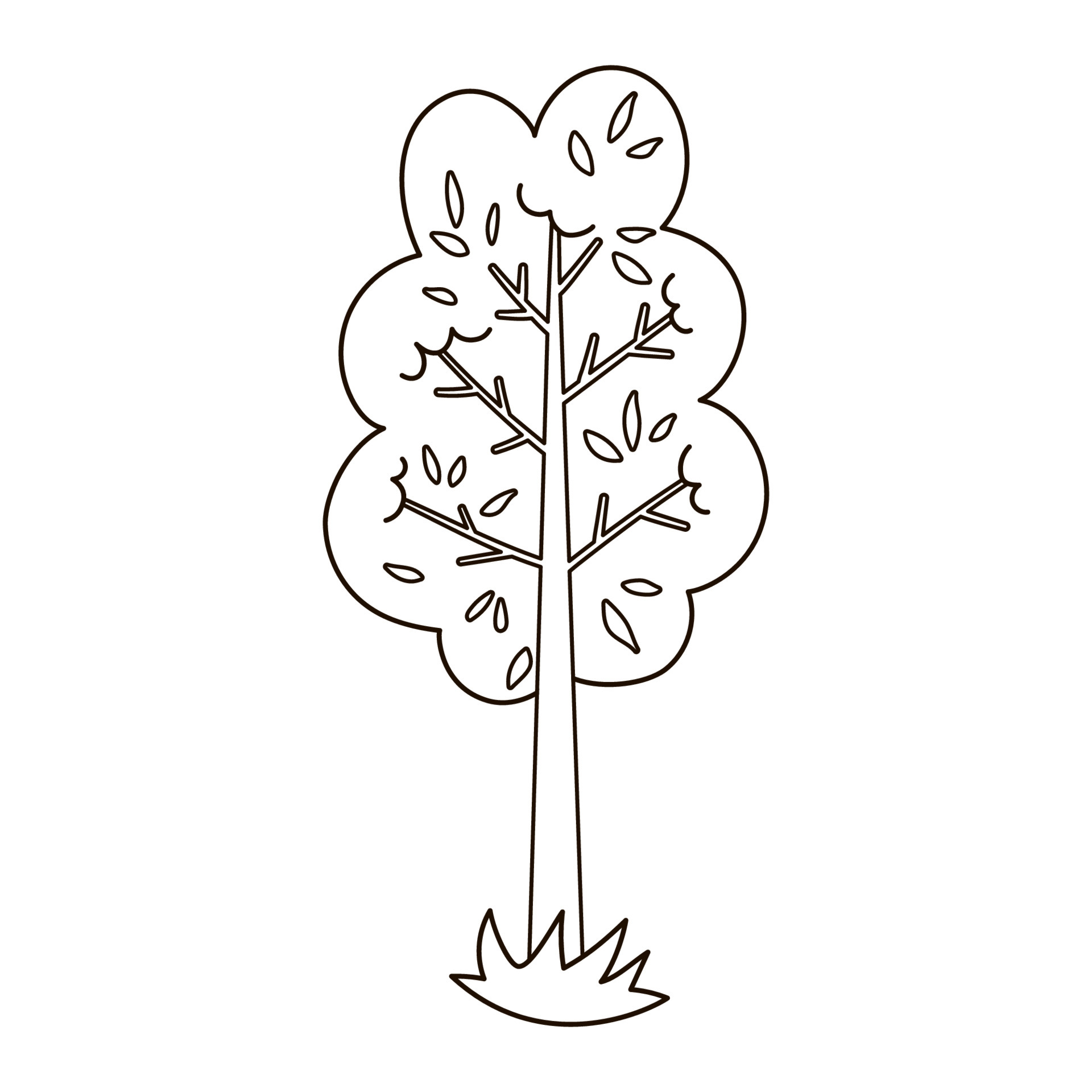 Spring Tree Drawing