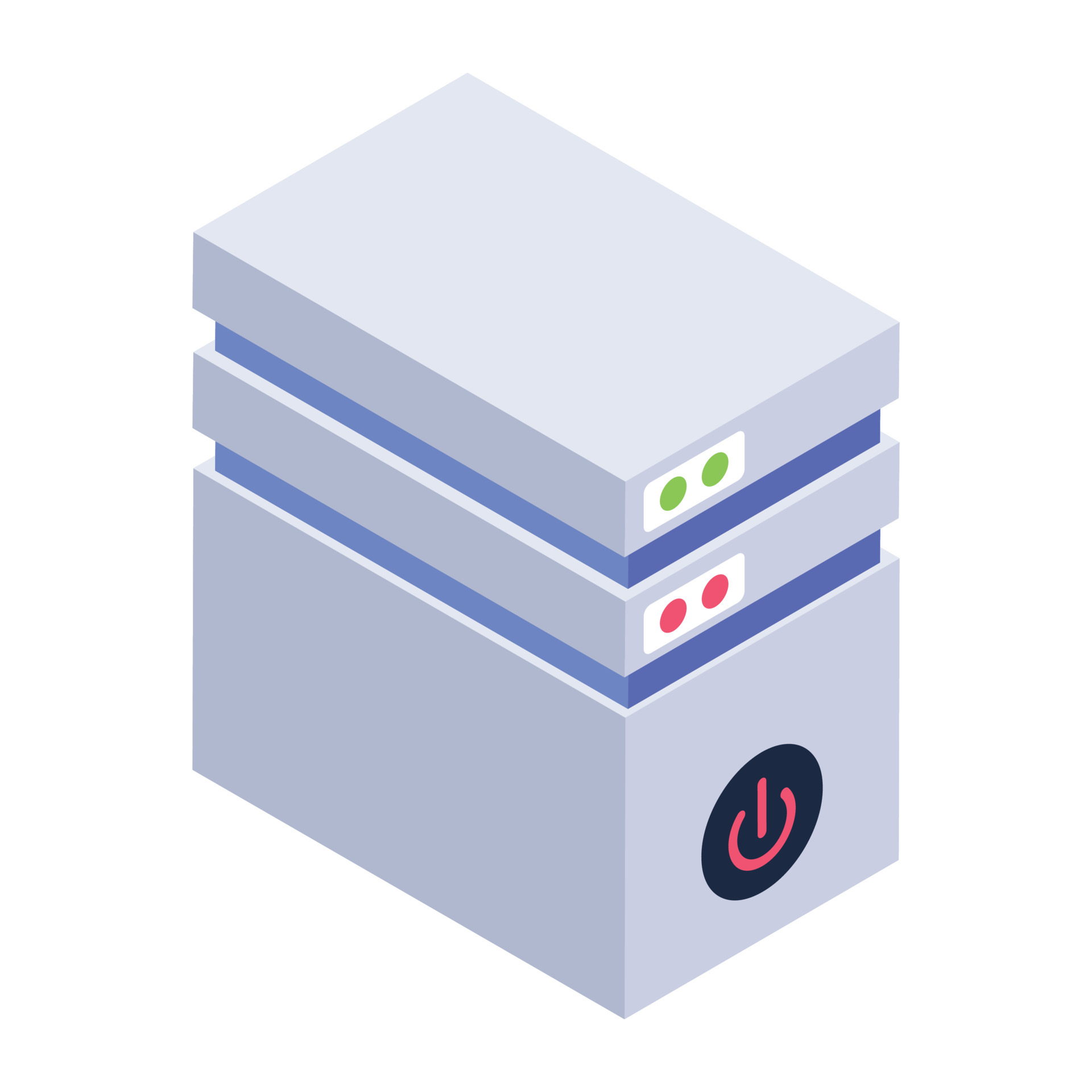 Computer Processing Unit Icon Of Cpu In Isometric Design 6466596