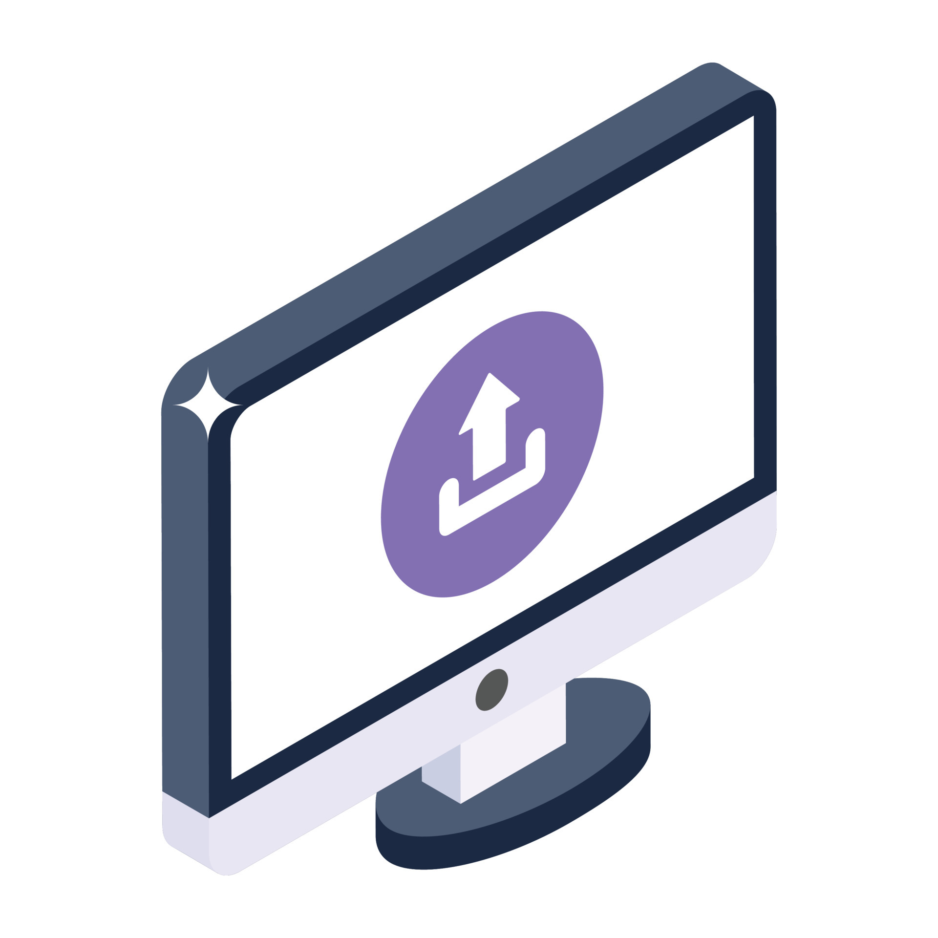 System upload icon in isometric design 6466617 Vector Art at Vecteezy