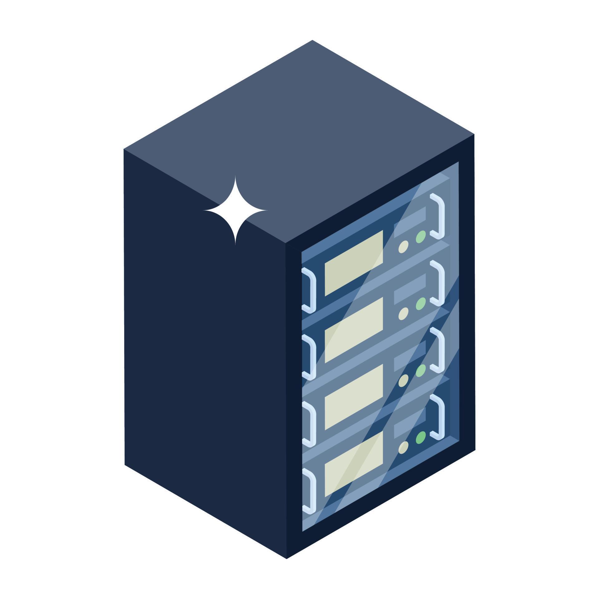 Isometric design of data center icon, server rack vector 6466636 Vector ...