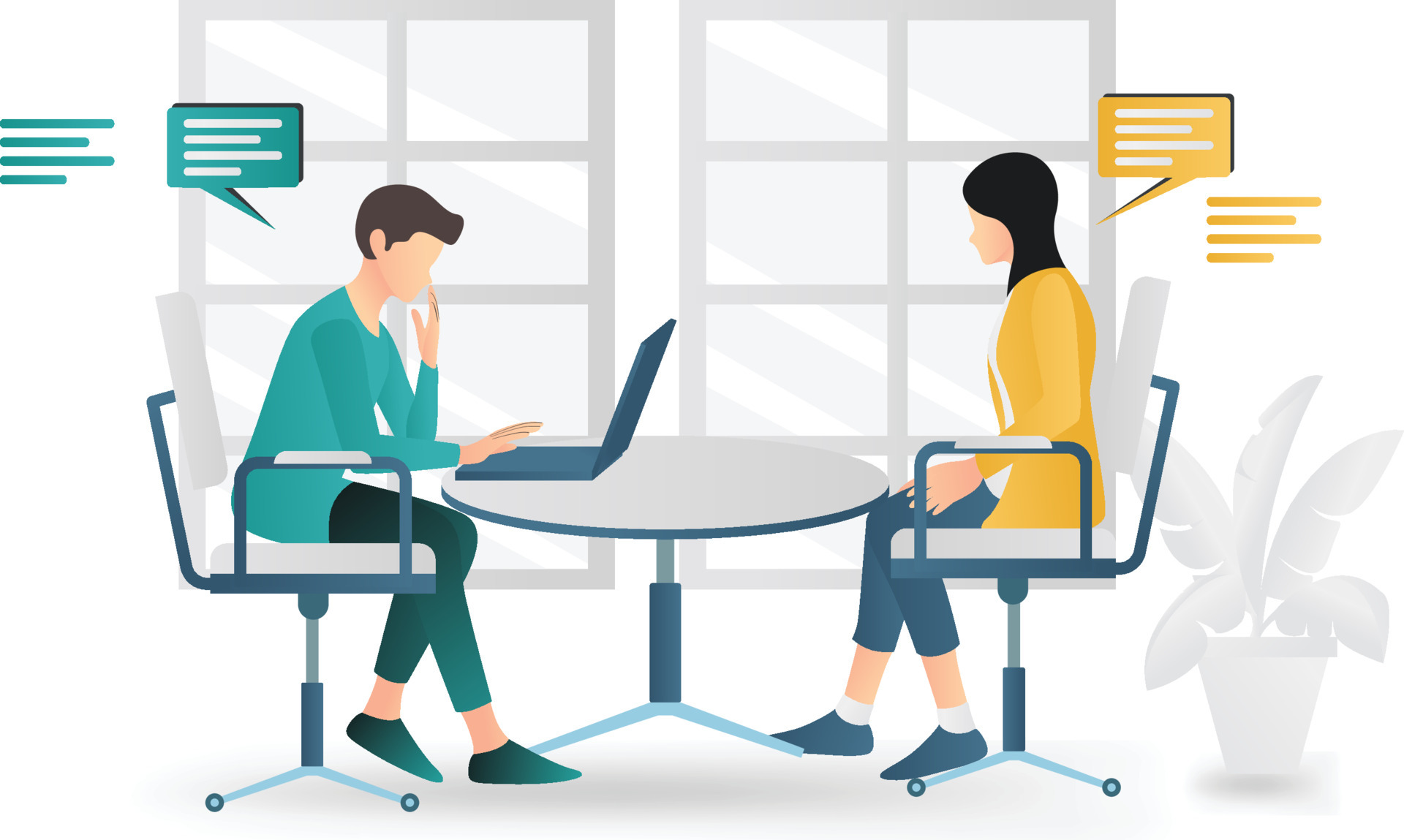 Isometric style illustration discussion of success and life journey ...