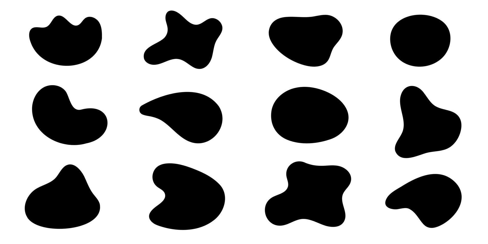 blob forma orgánica, conjunto de ilustración vectorial. colección de ... blob forma orgánica, conjunto de ilustración vectorial. colección de ...