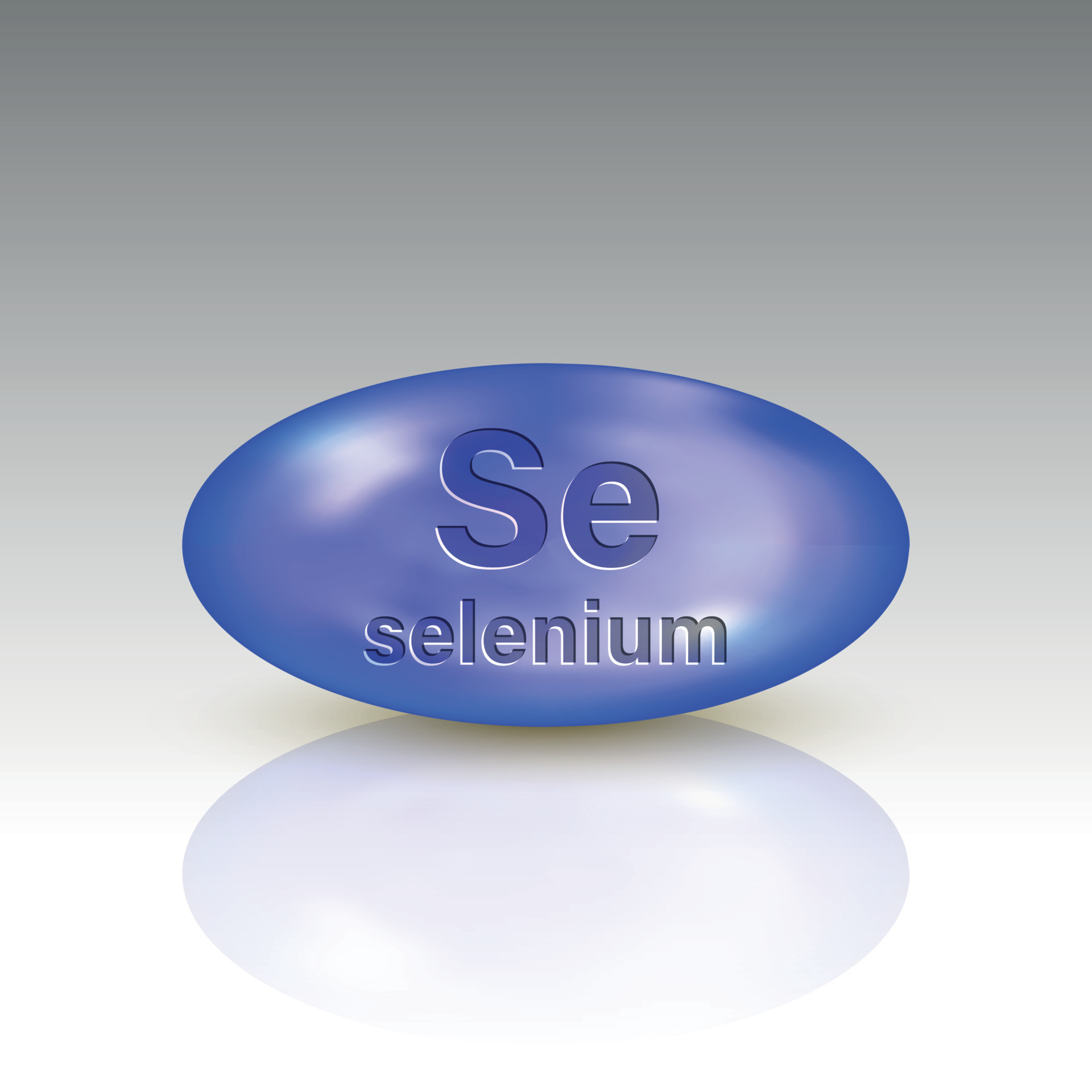 Selenium icon. mineral drop pill capsule. Template for your design ...