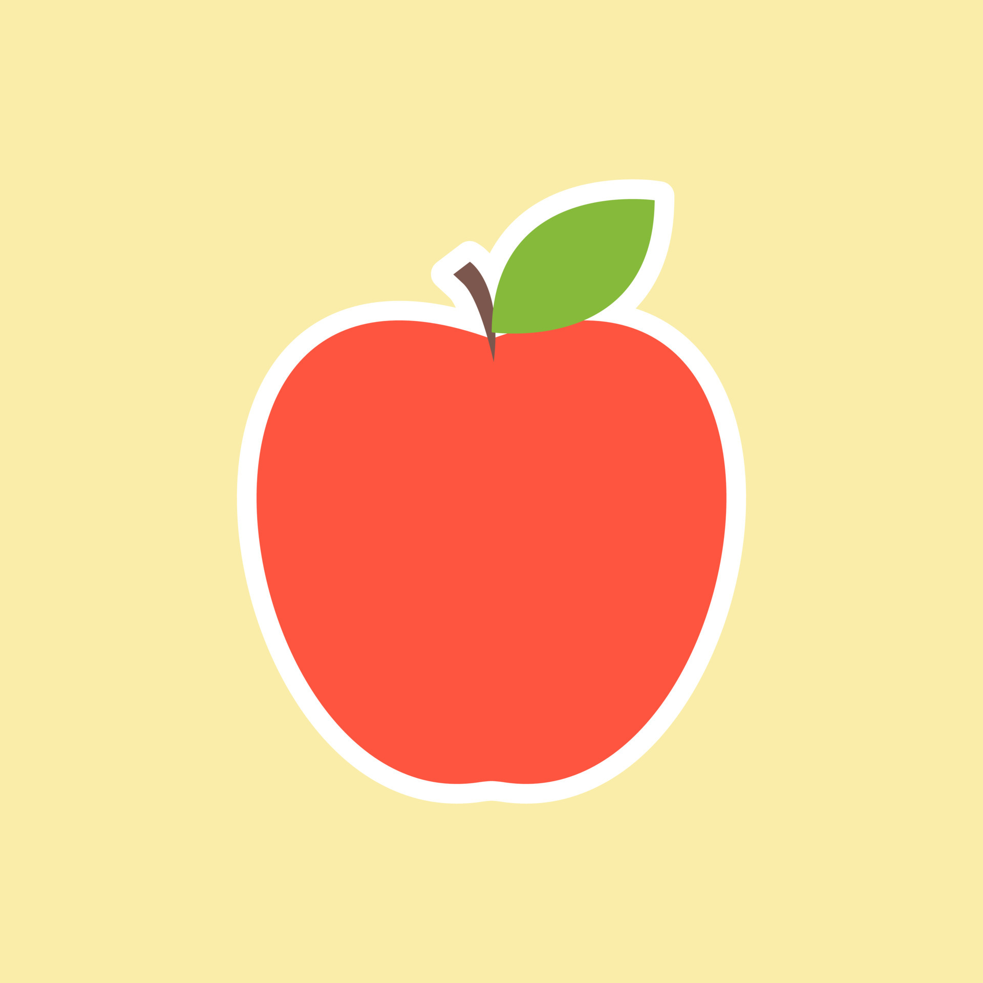 Red apple fruit. Vector illustration. Apple flat icon, food and fruit ... Red apple fruit. Vector illustration. Apple flat icon, food and fruit ...