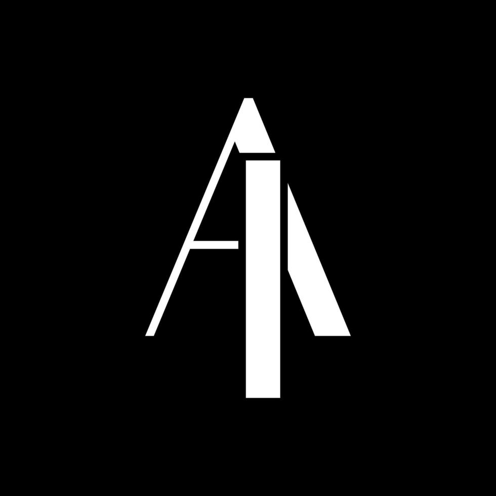 Letter AI Logo Design Template. Letter AI for corporate or brand ...