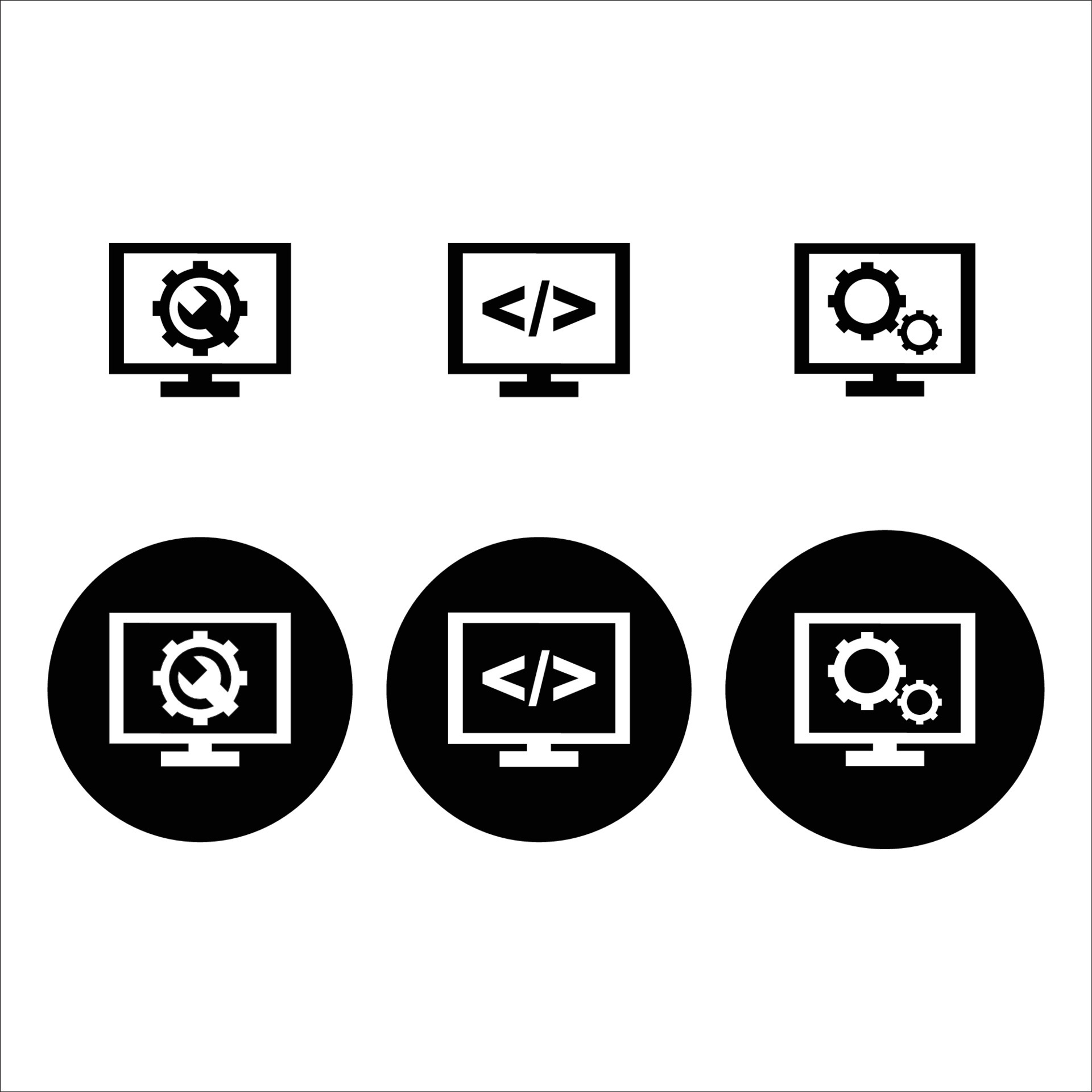 Web Design Icon set 6488388 Vector Art at Vecteezy