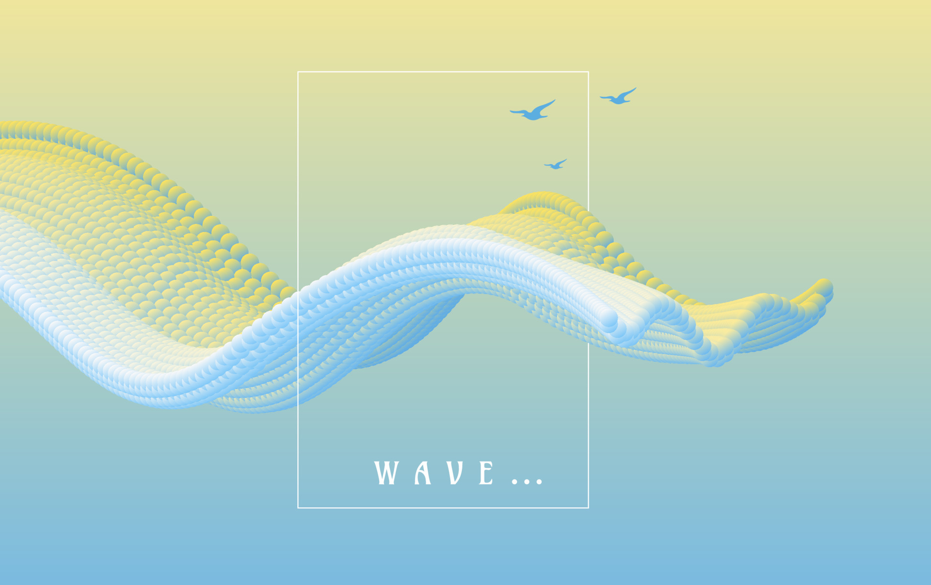 Abstract Background With Colorful Emitted Particle Line Wave Conceptual Element Design Template