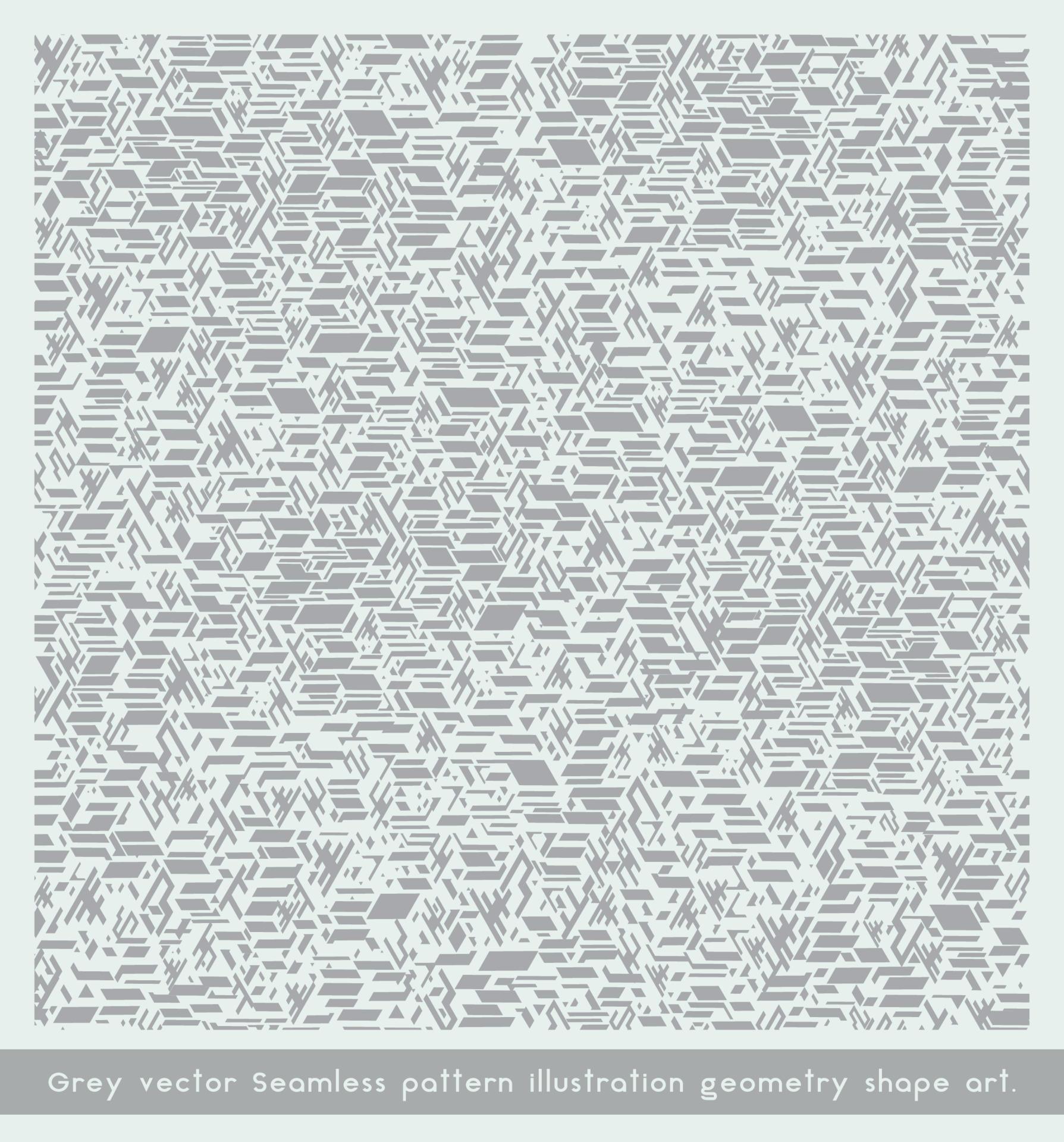 Grey vector Seamless pattern illustration geometry shape art 6499524 ...