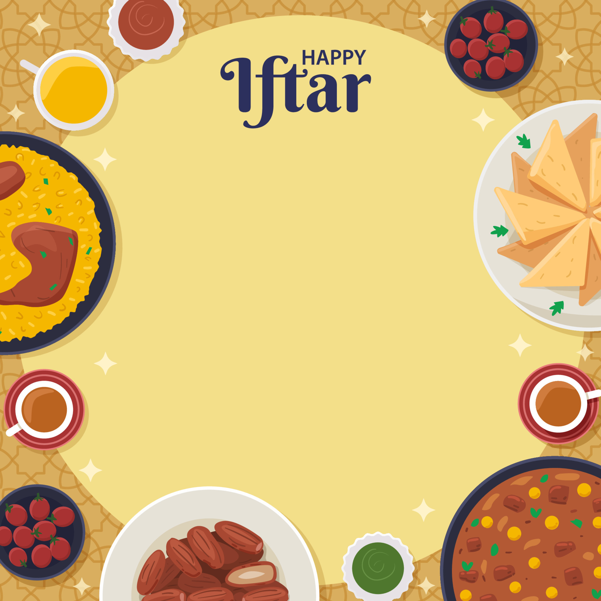 Iftar Food Background 6501567 Vector Art at Vecteezy