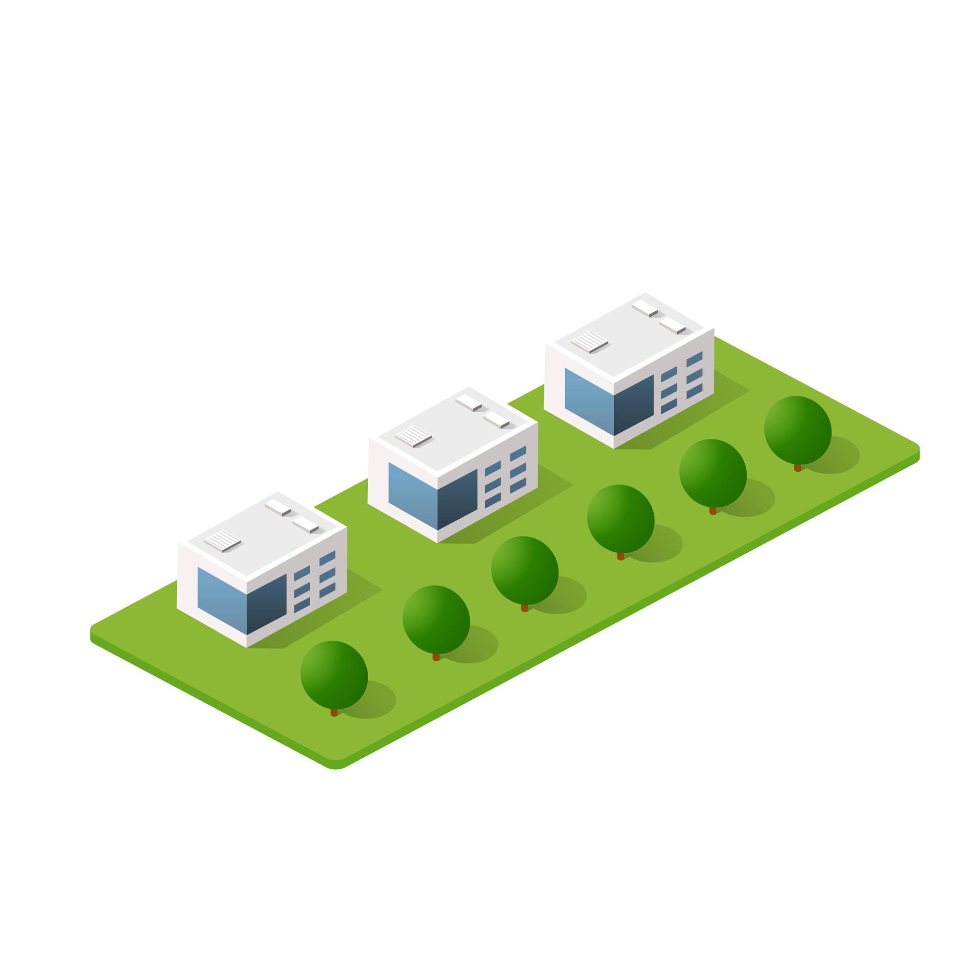 Isometric 3D module block district 6506256 Vector Art at Vecteezy