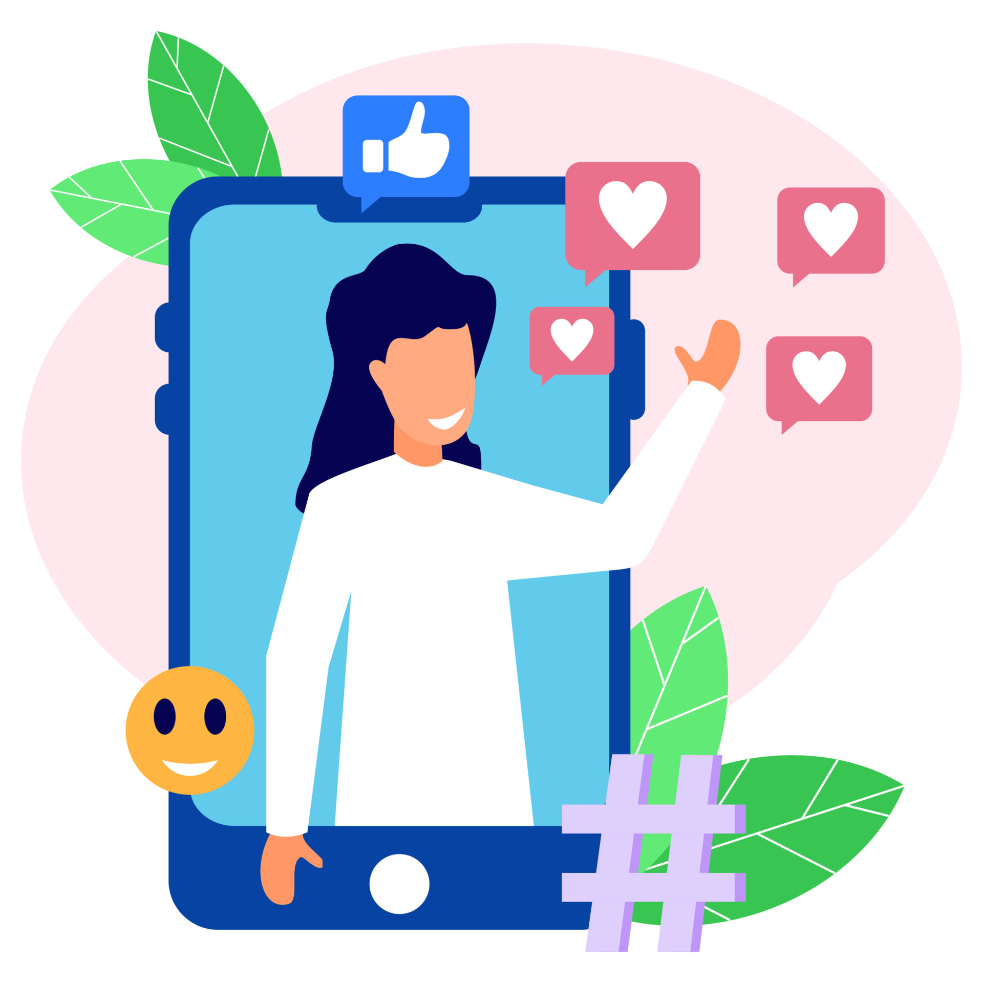 Illustration vector graphic cartoon character of influencer 6511859 ... Illustration vector graphic cartoon character of influencer 6511859 ...