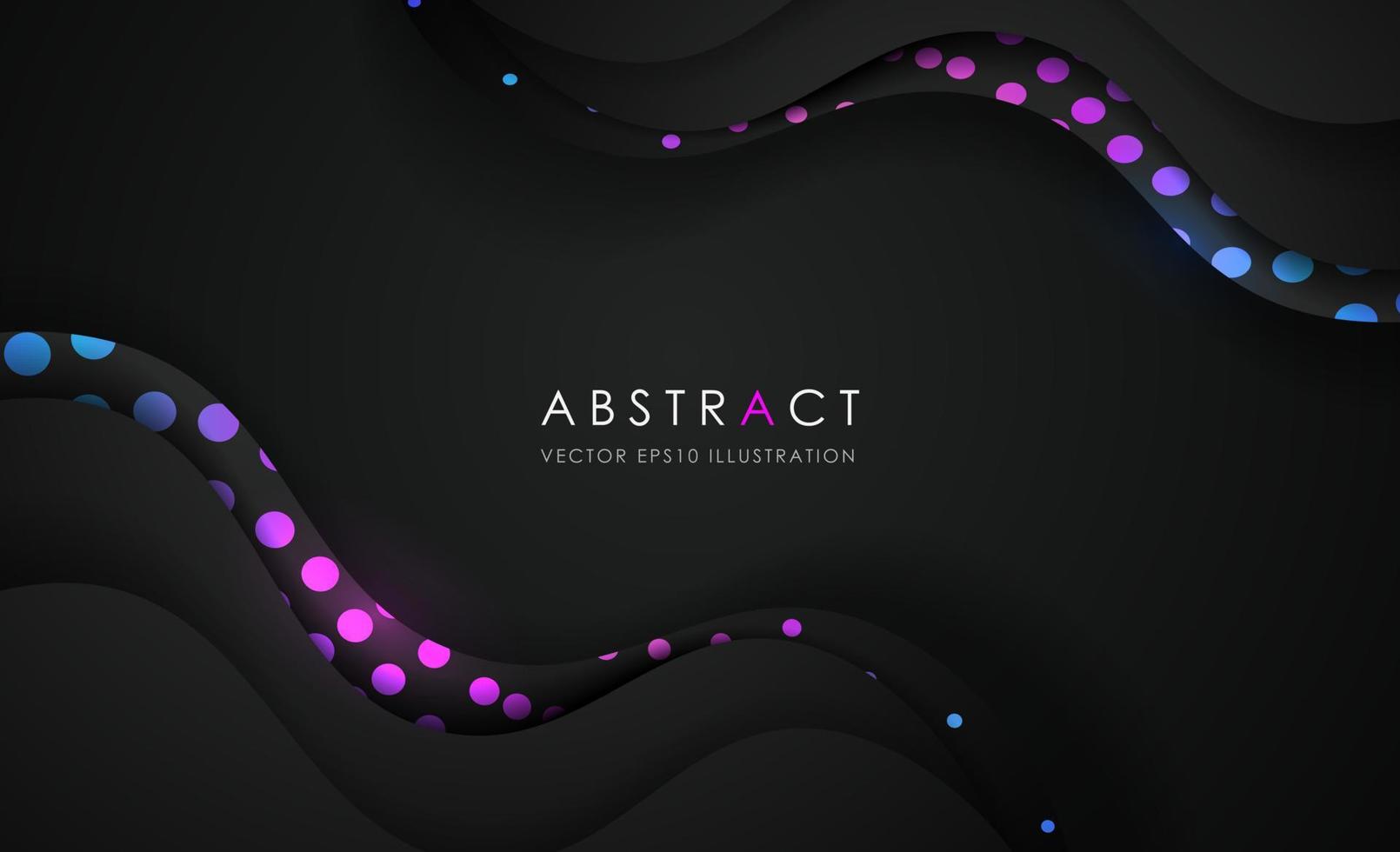 Abstract Dark Blue Purple Curve Overlap Background Modern Bright Gradient Art Backdrop Or