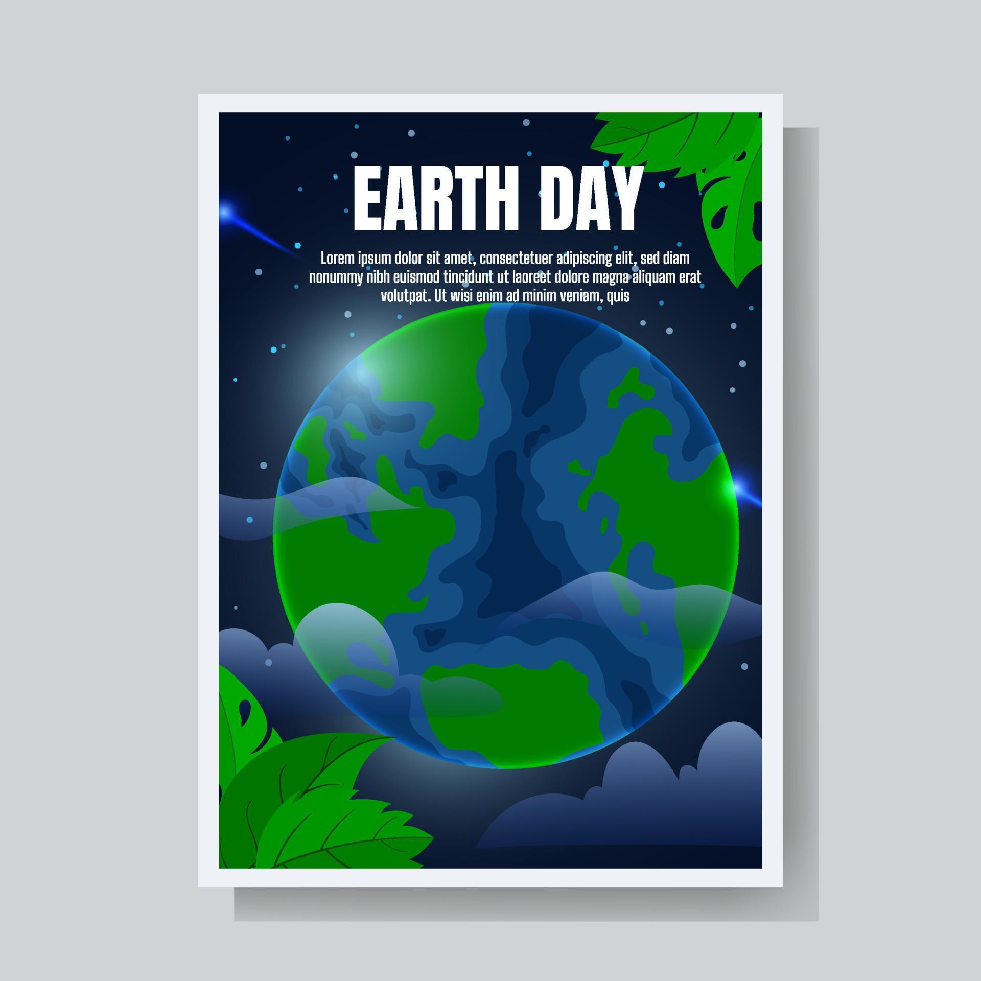 Earth Day Poster 6513741 Vector Art at Vecteezy
