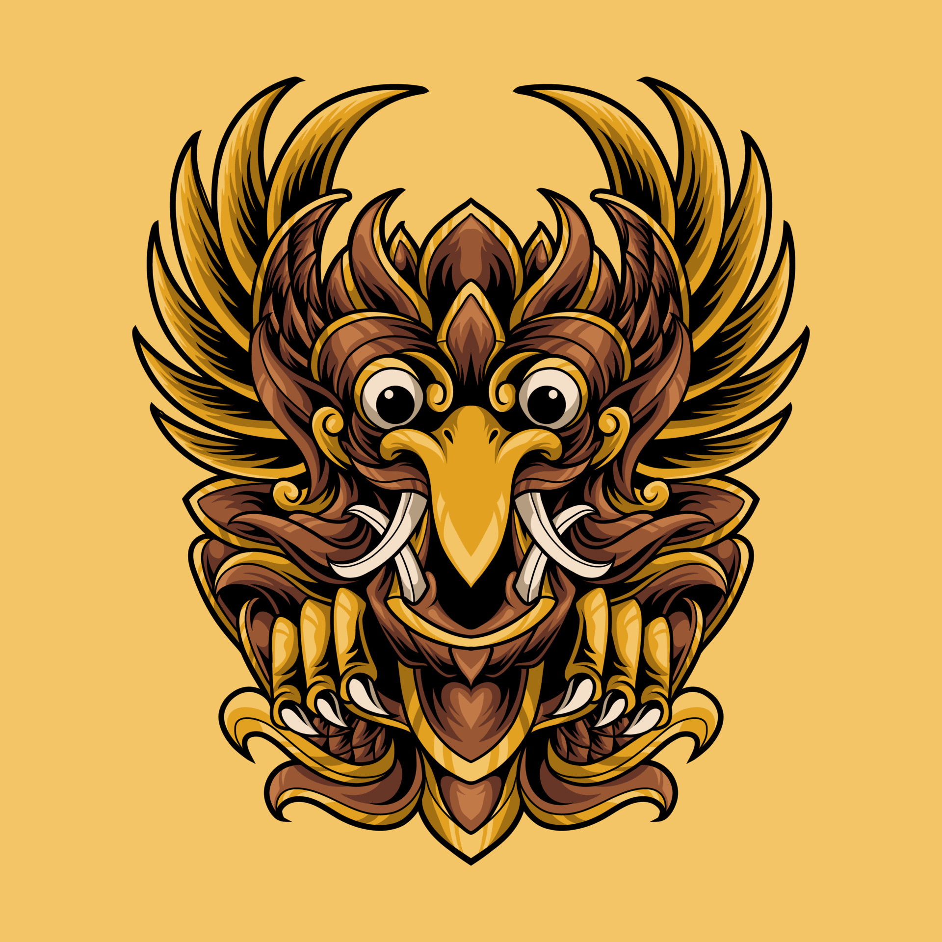 Balinese Barong Ornament 6520169 Vector Art At Vecteezy