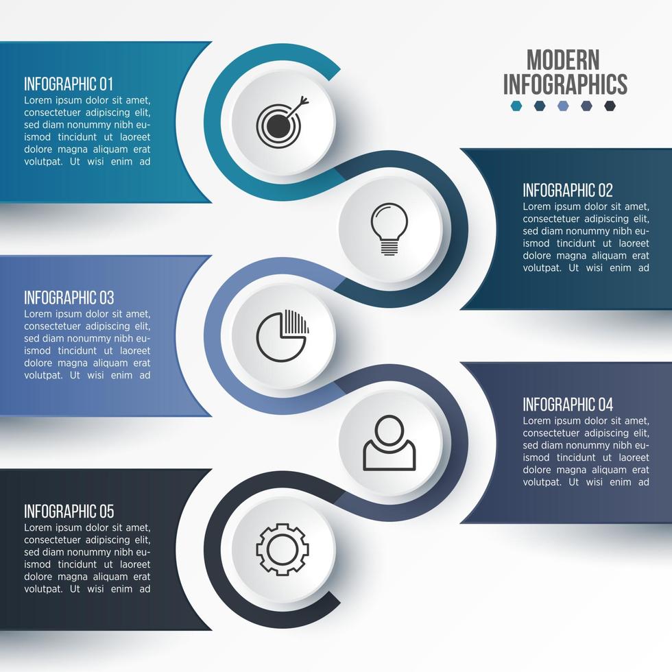 Vector 3D infographic template for presentation. Business data ...