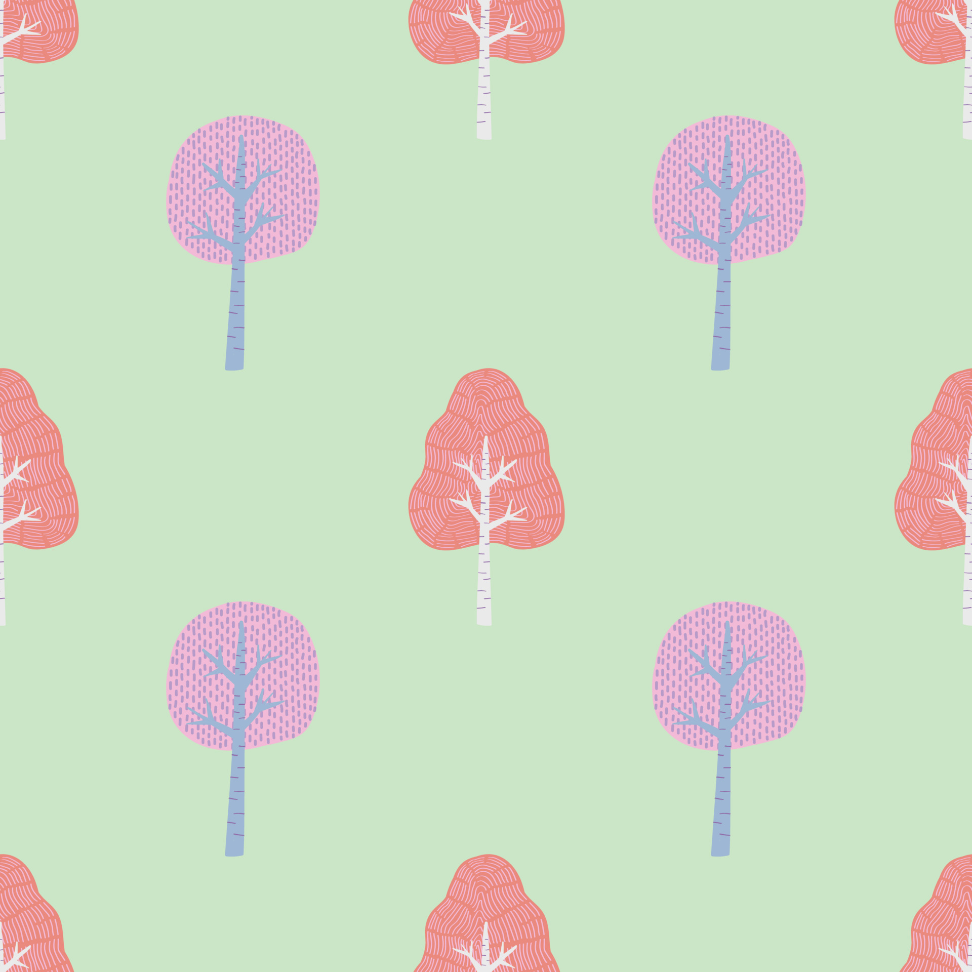 colorful tree for spring seamless spring mood design 6533598 Vector Art ...