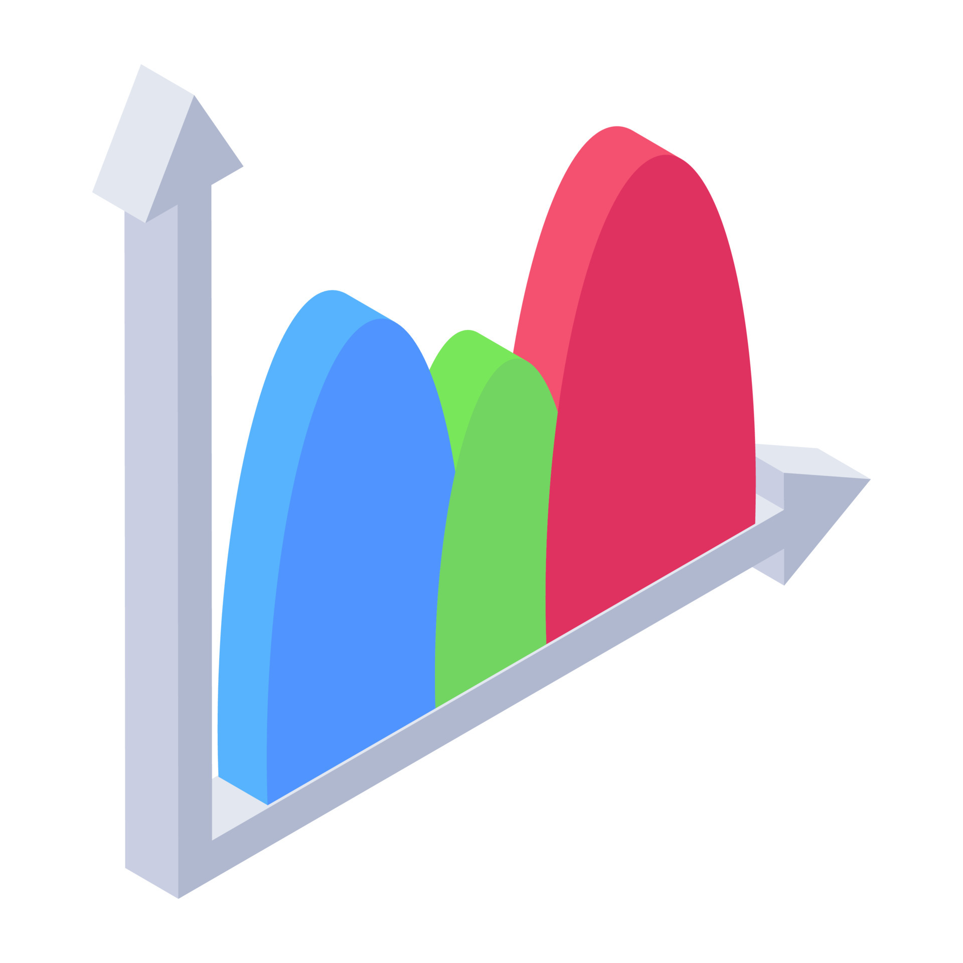 Curved on a graph chart to represent graphical icon called curve graph ...