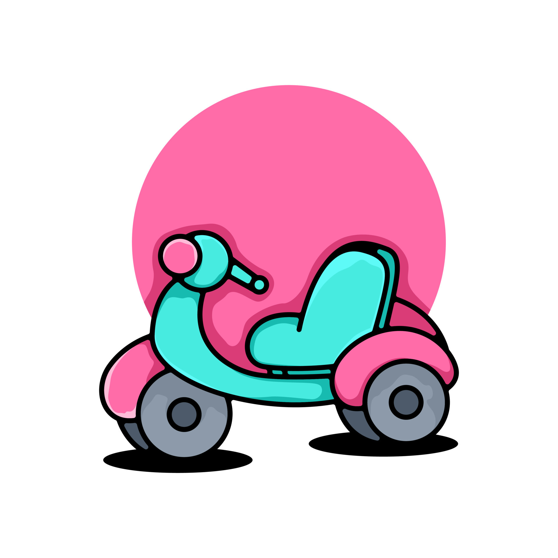 Cute Tricycle Logo Design Vector 6549443 Vector Art At Vecteezy