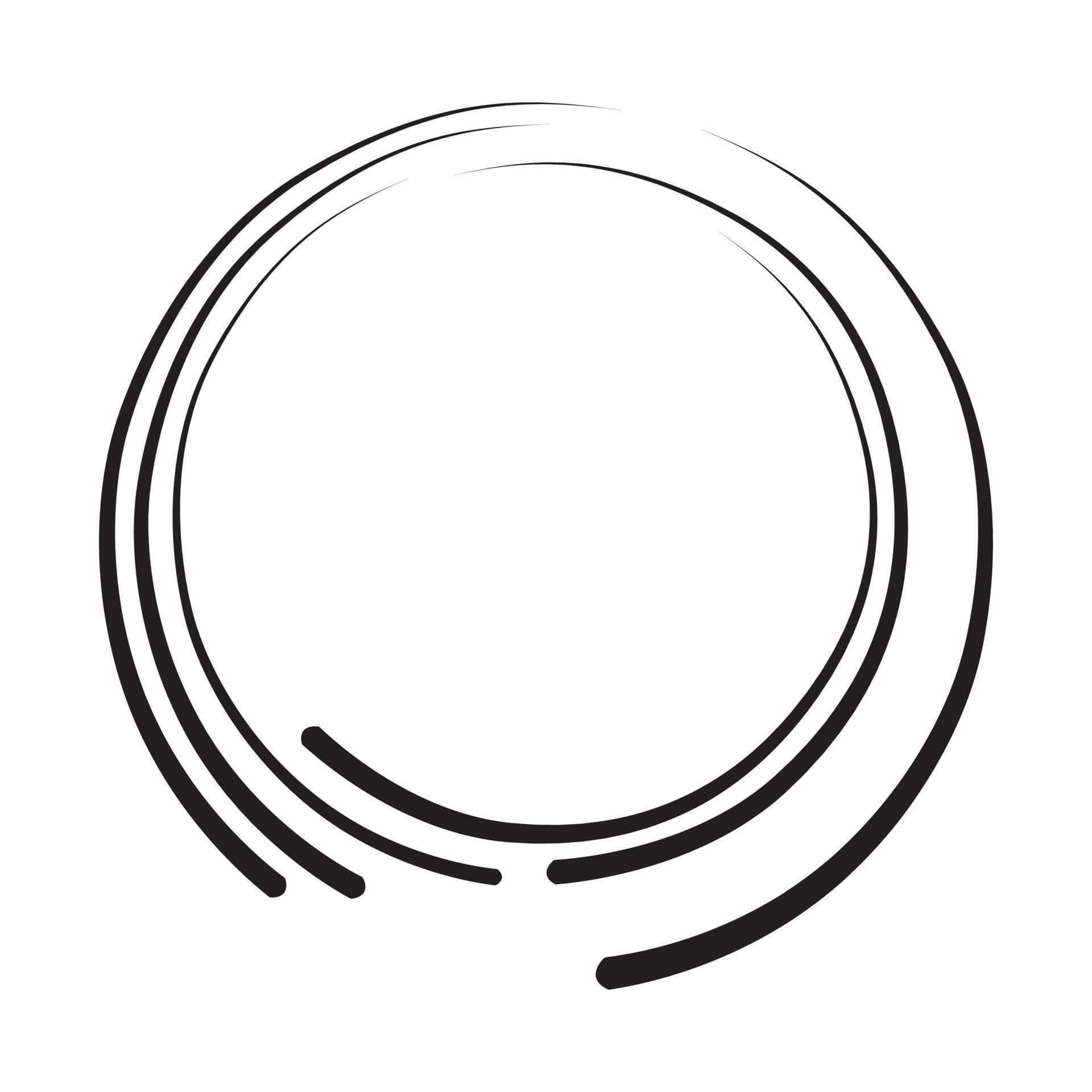 Hand drawn Circle Shape. Spiral Vector Illustration. Design elements ... Hand drawn Circle Shape. Spiral Vector Illustration. Design elements ...