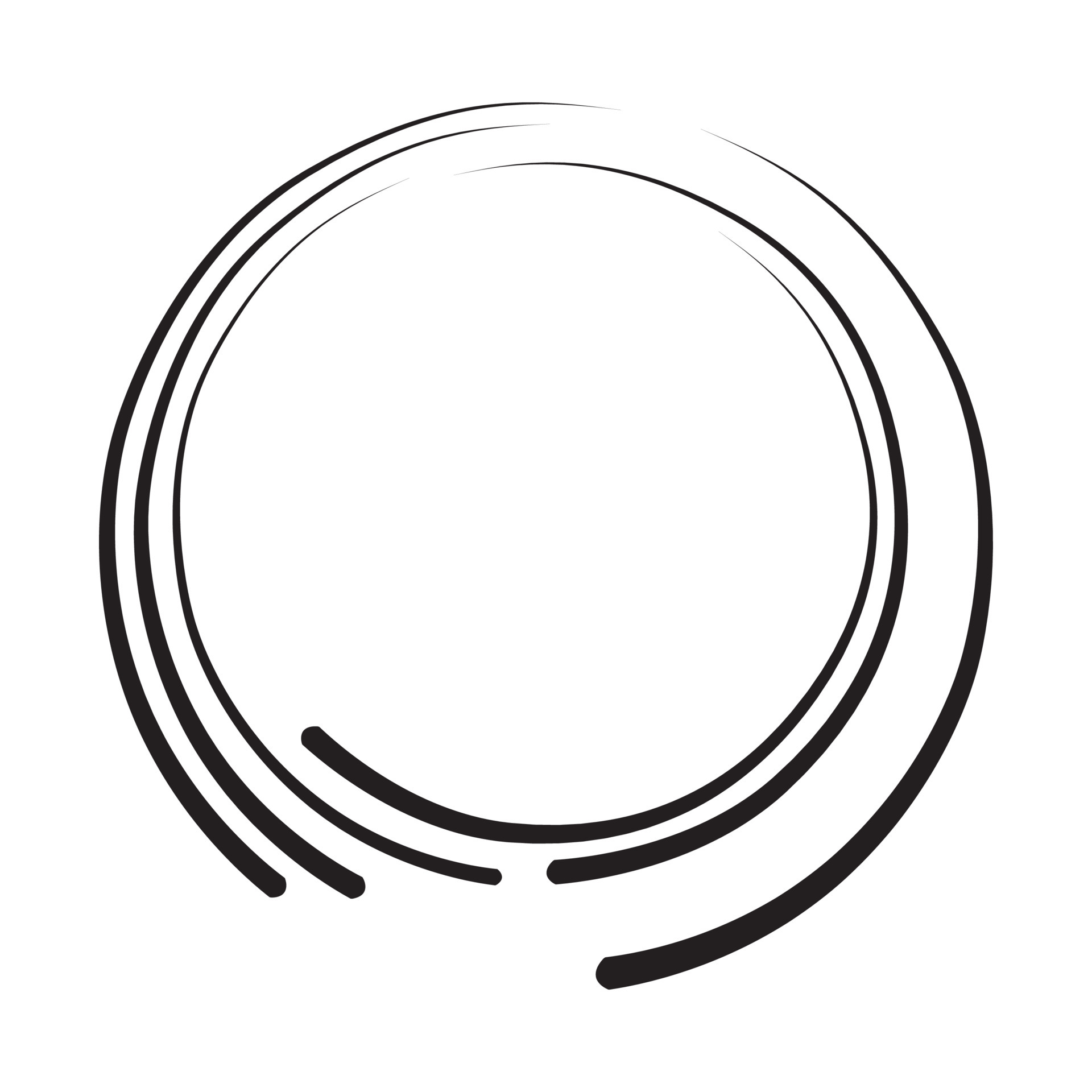 Hand drawn Circle Shape. Spiral Vector Illustration. Design elements ... Hand drawn Circle Shape. Spiral Vector Illustration. Design elements ...