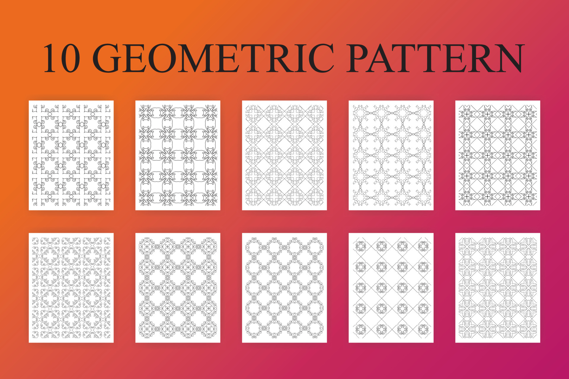 Geometric Pattern Seamless set 6555479 Vector Art at Vecteezy