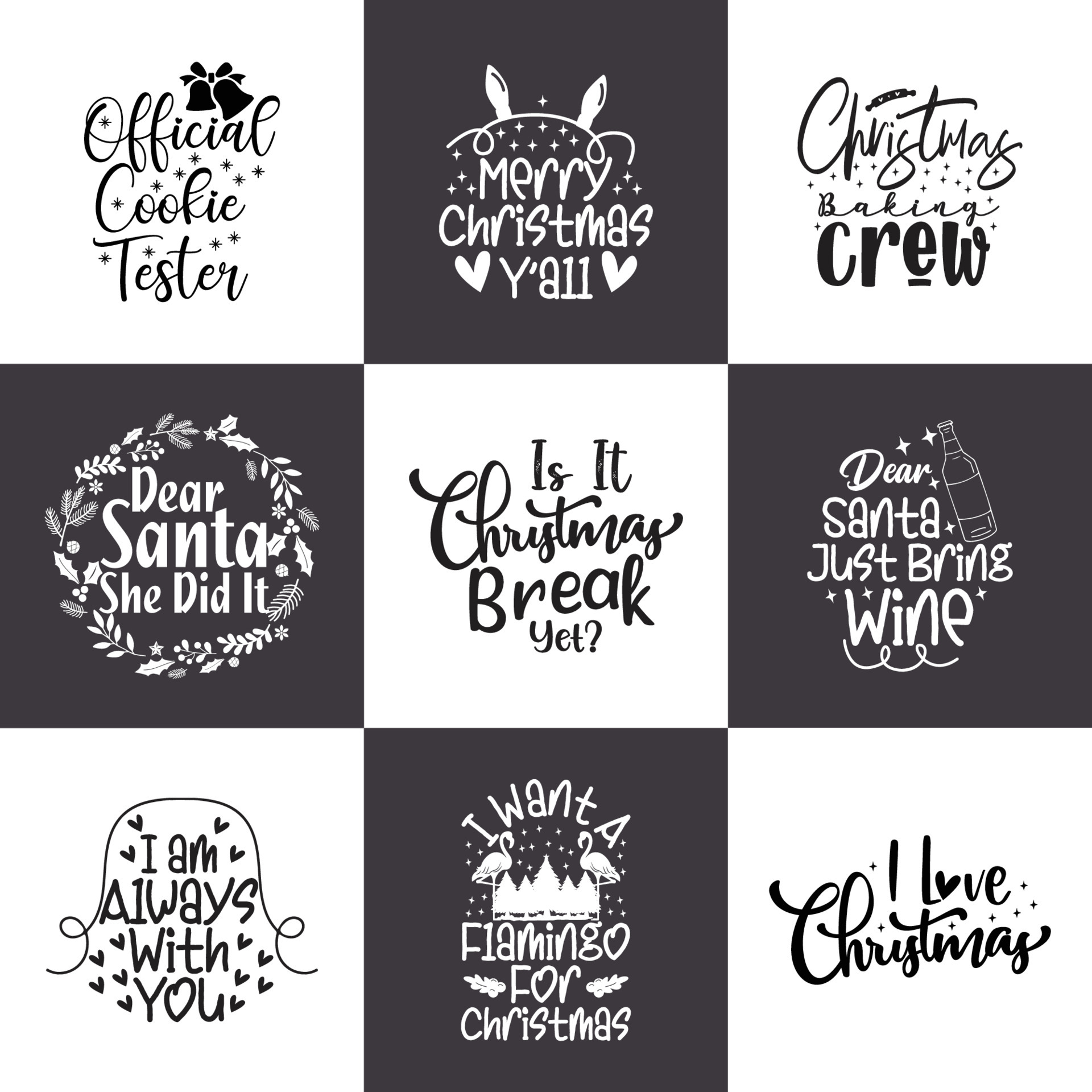 Christmas Bundle Design 6556073 Vector Art at Vecteezy