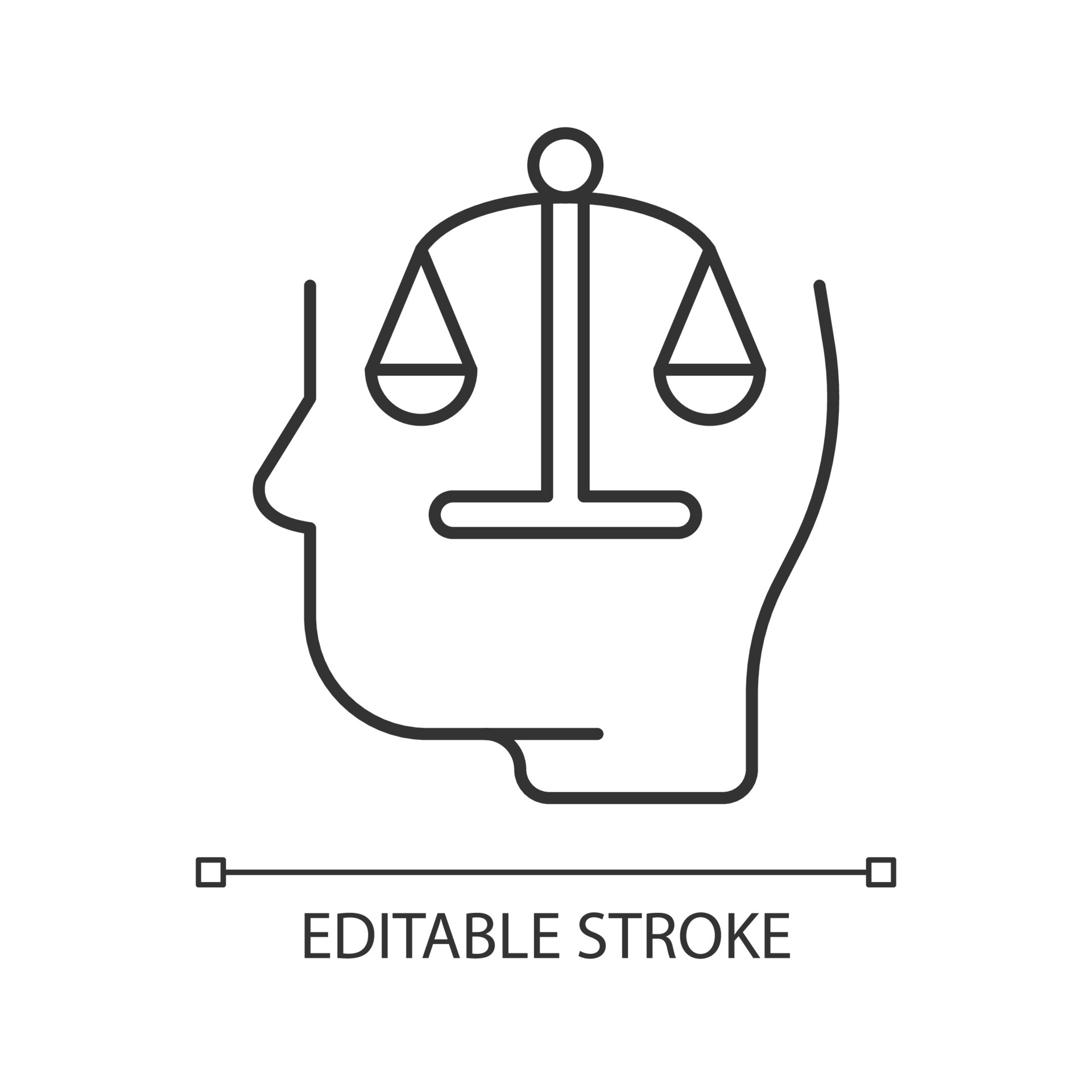 Rationality linear icon. Logic and critical thinking. Rational mind ... Rationality linear icon. Logic and critical thinking. Rational mind ...