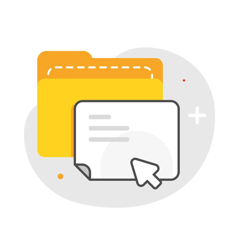 Add new file, Upload button concept illustration flat design vector ...